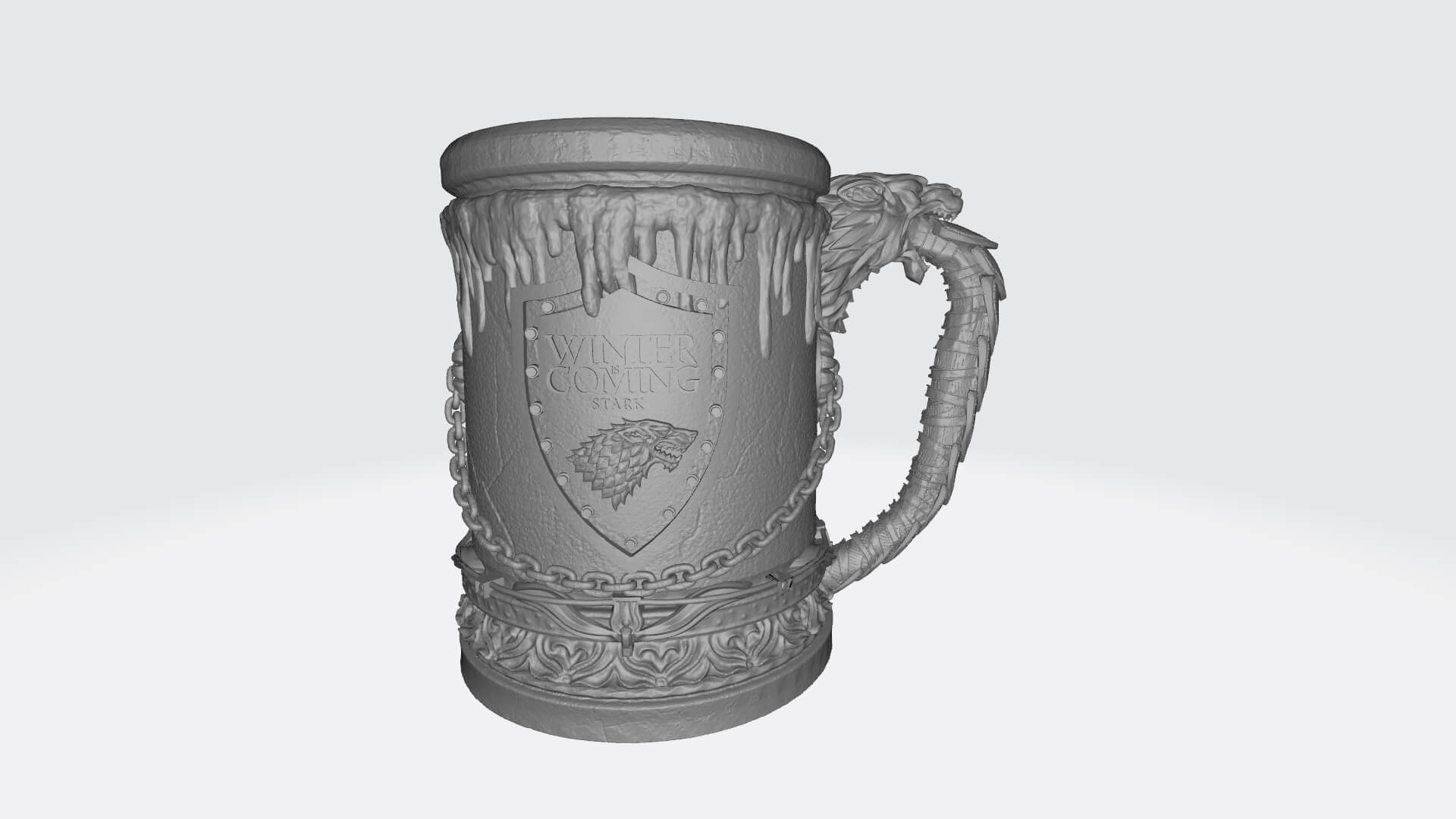 House Stark Jar STL - 3D Model by LisaHenniga