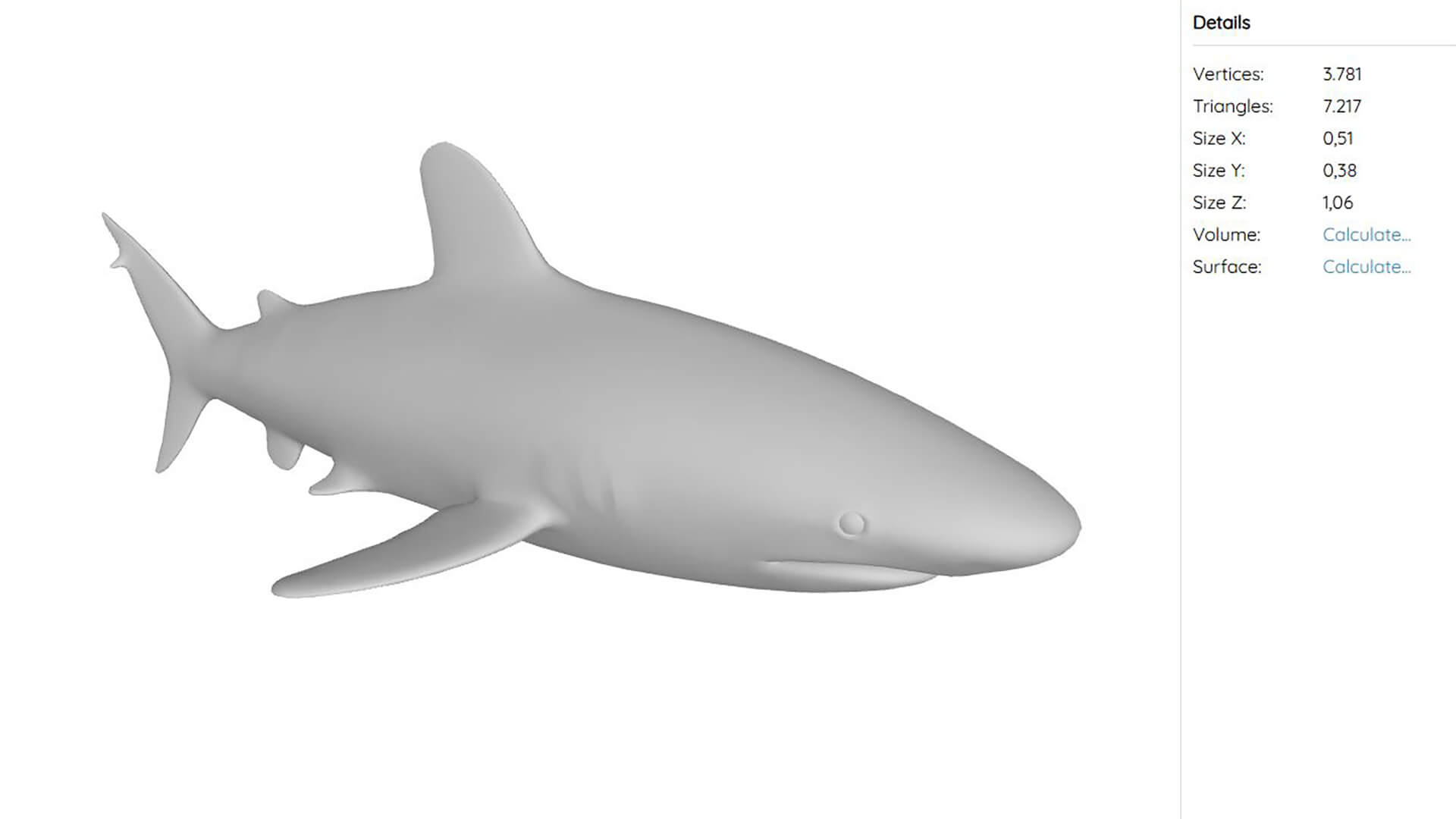 Oceanic White Tip Shark - 3D Model by LisaHenniga