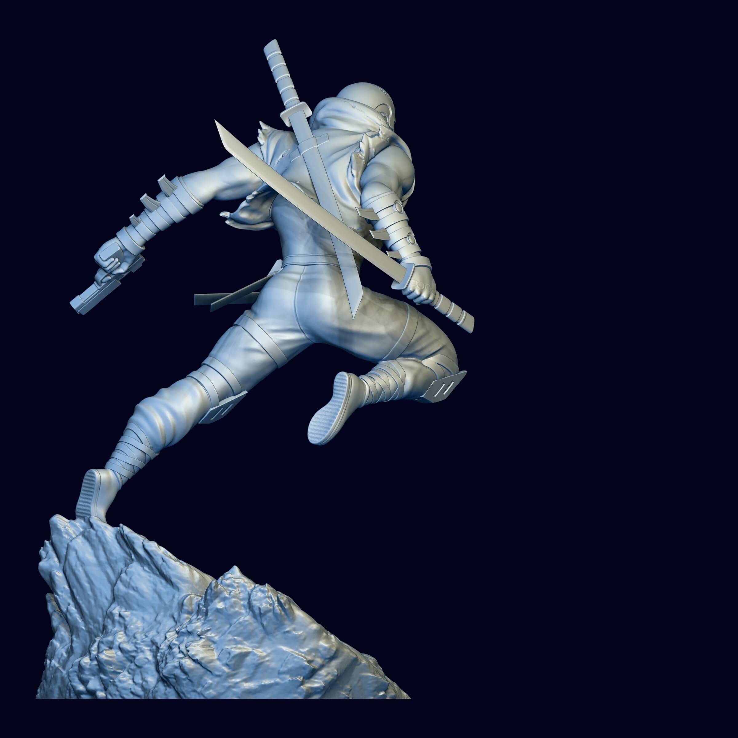 Red Ronin Statue - 3D Model by LisaHenniga