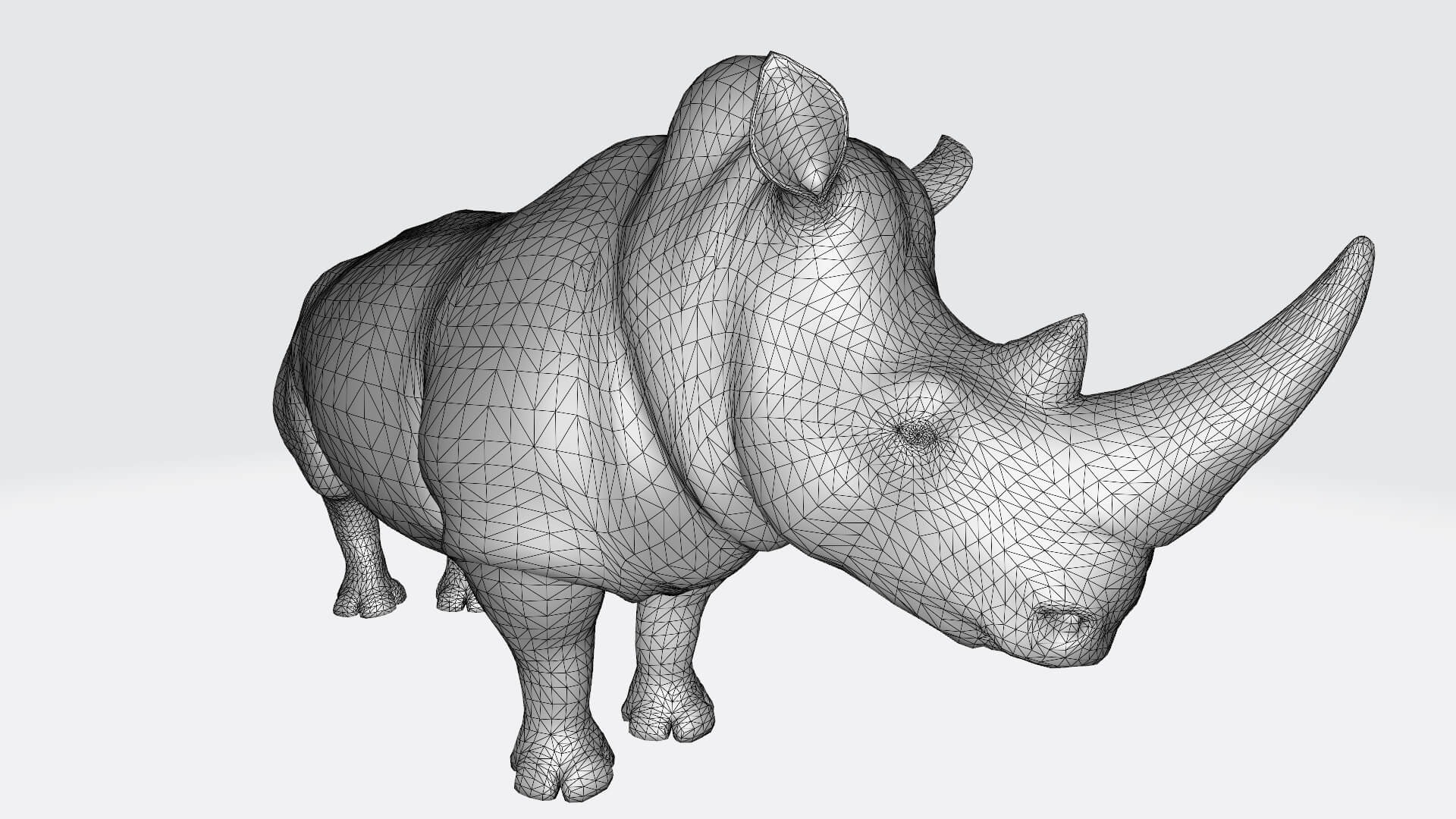 Rhino Animal - 3D Model by LisaHenniga