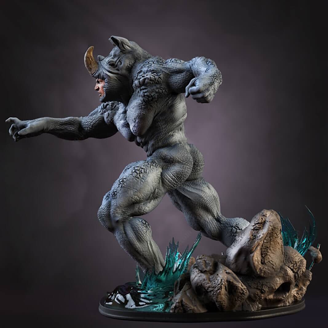 Rhino Marvel Miniature - 3D Model by LisaHenniga