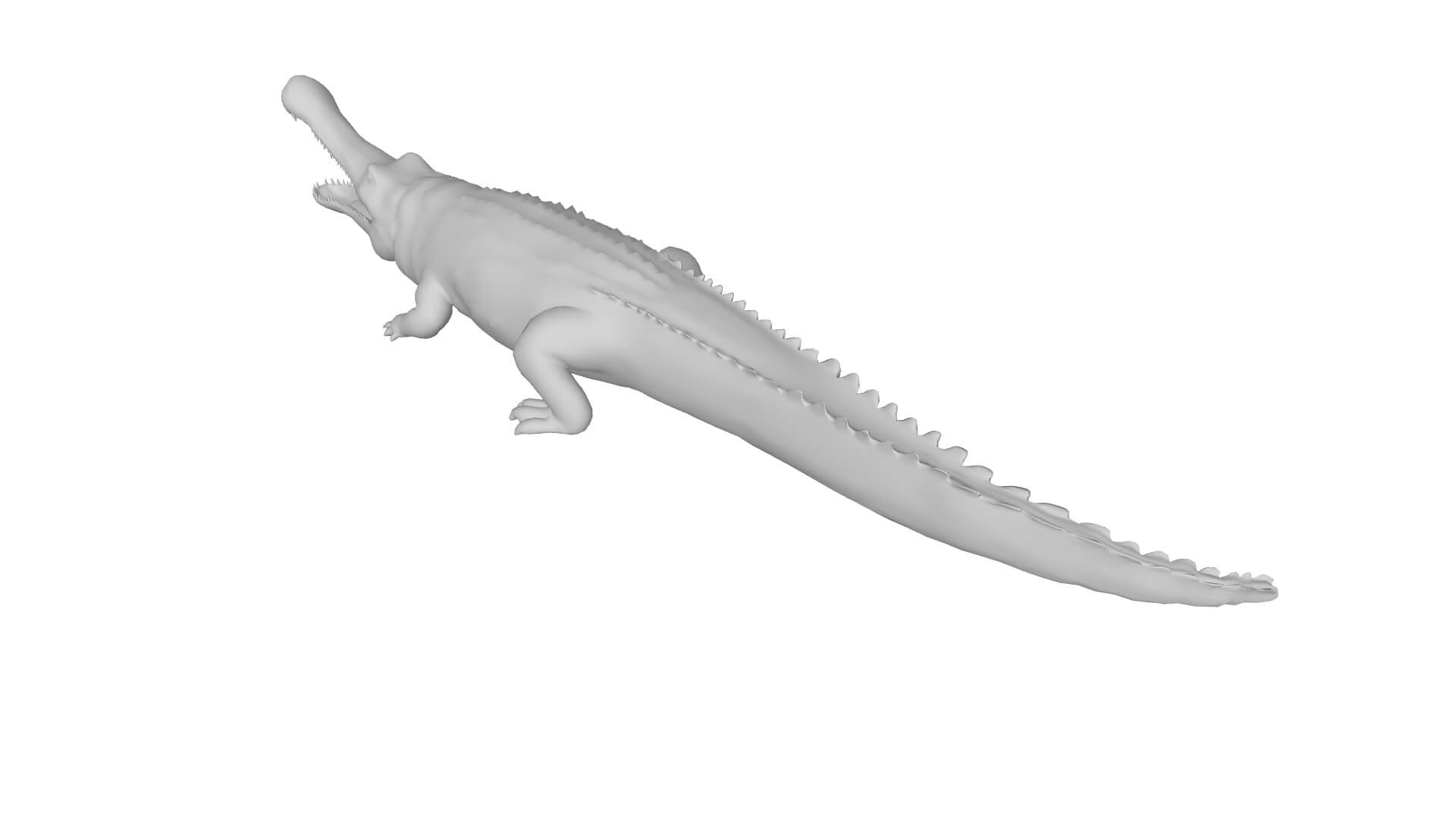 Sarcosuchus Prehistoric Animal - 3D Model by LisaHenniga