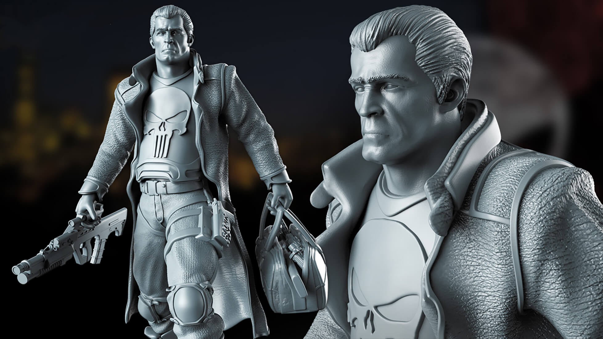 The Punisher Marvel - 3D Model by LisaHenniga