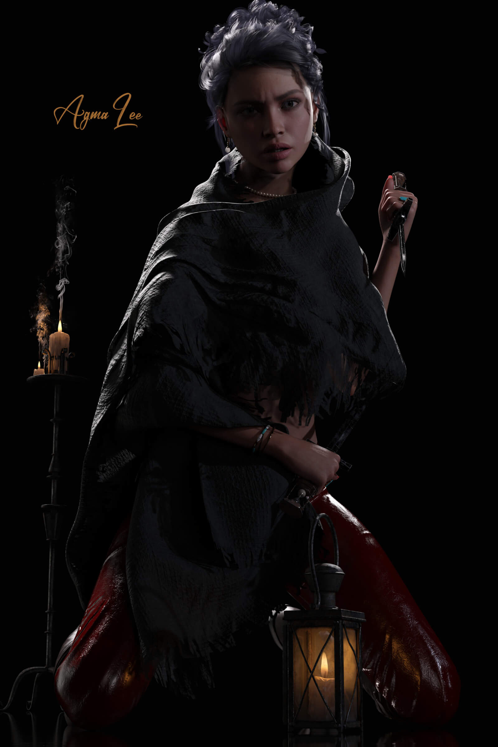 Agma Lee 3D Render, Digital Art by Lisson4321