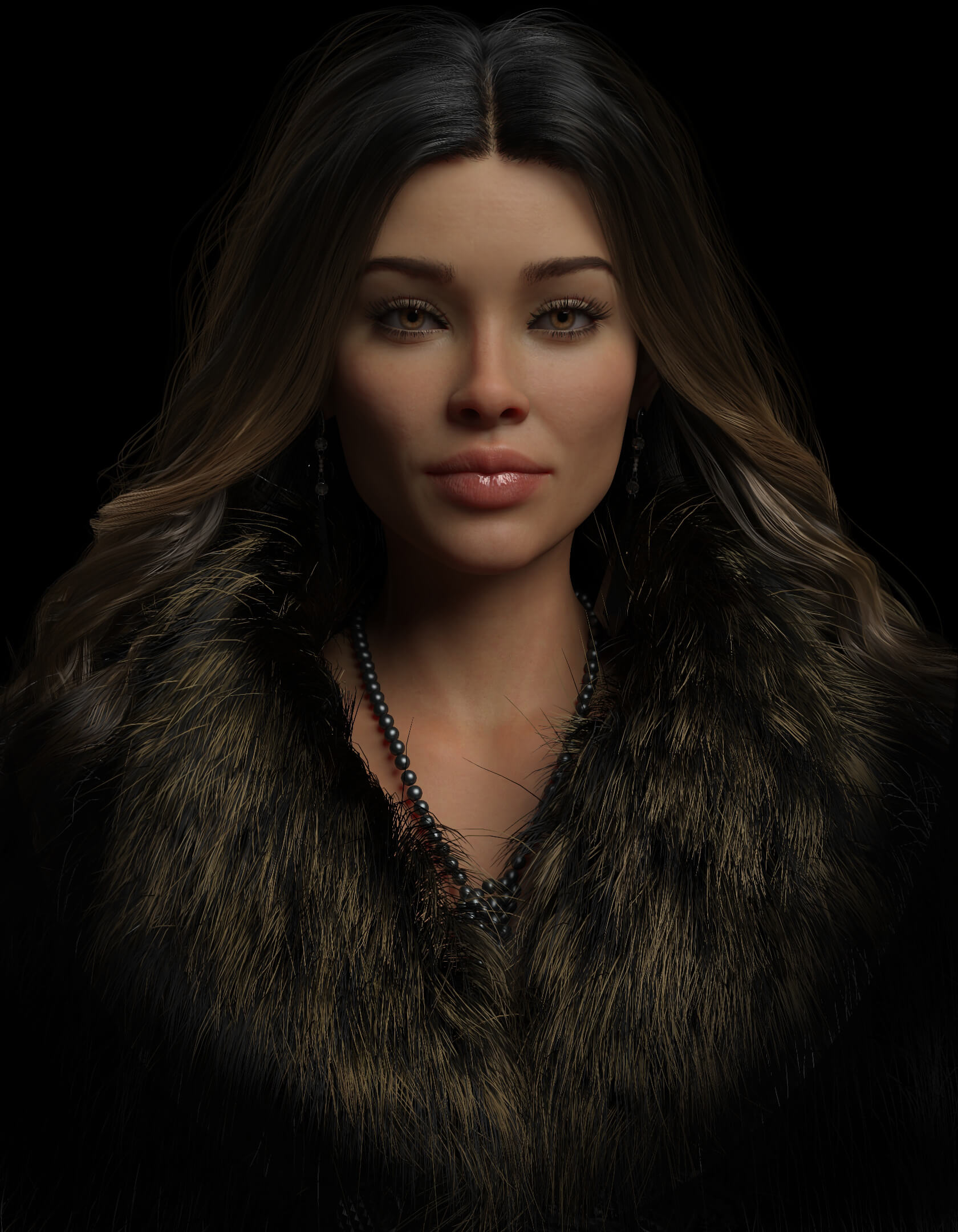 Nastya J Blue Classic 3D Render | RenderHub Gallery