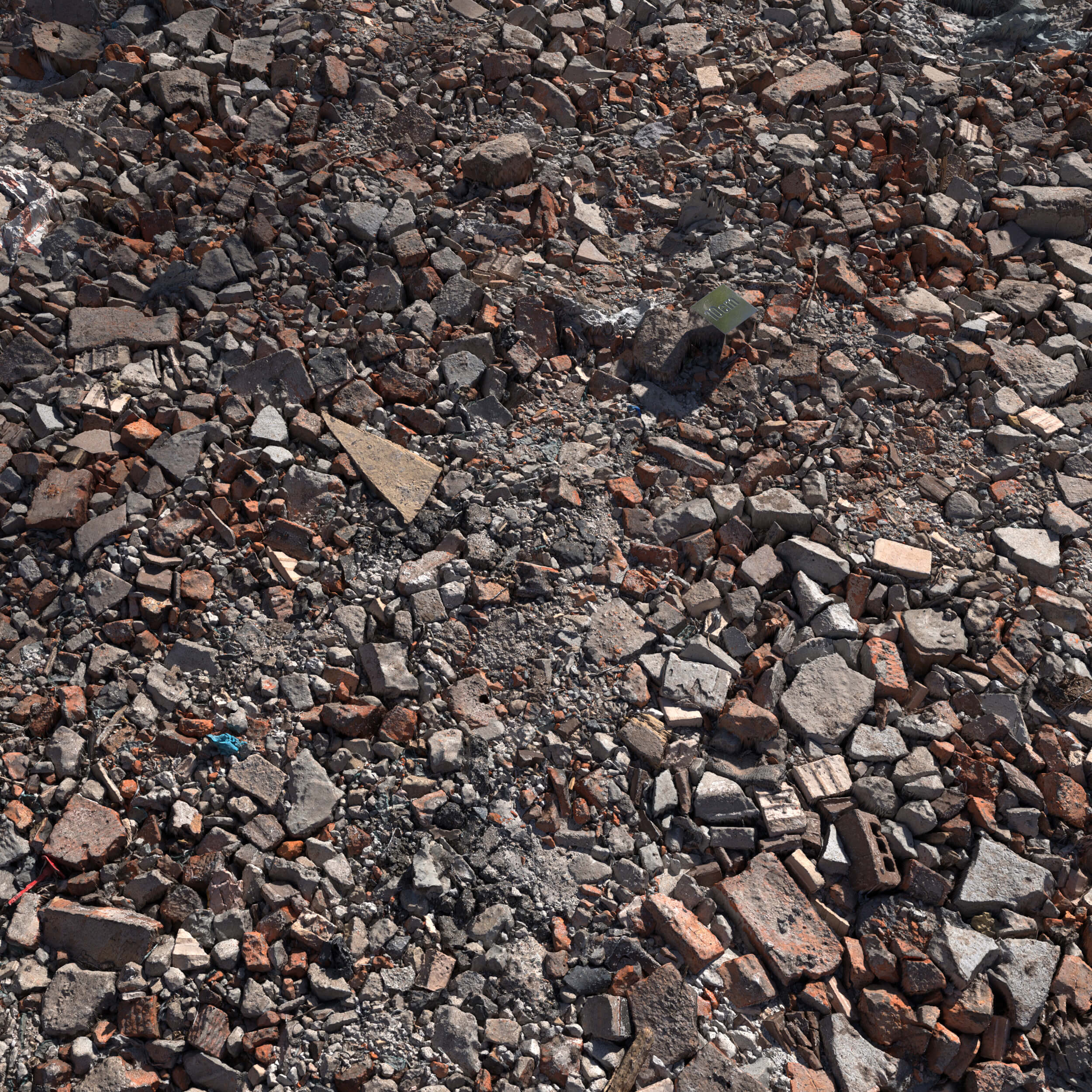 Surface Made of Construction Debris - 3D Model by Listudiio