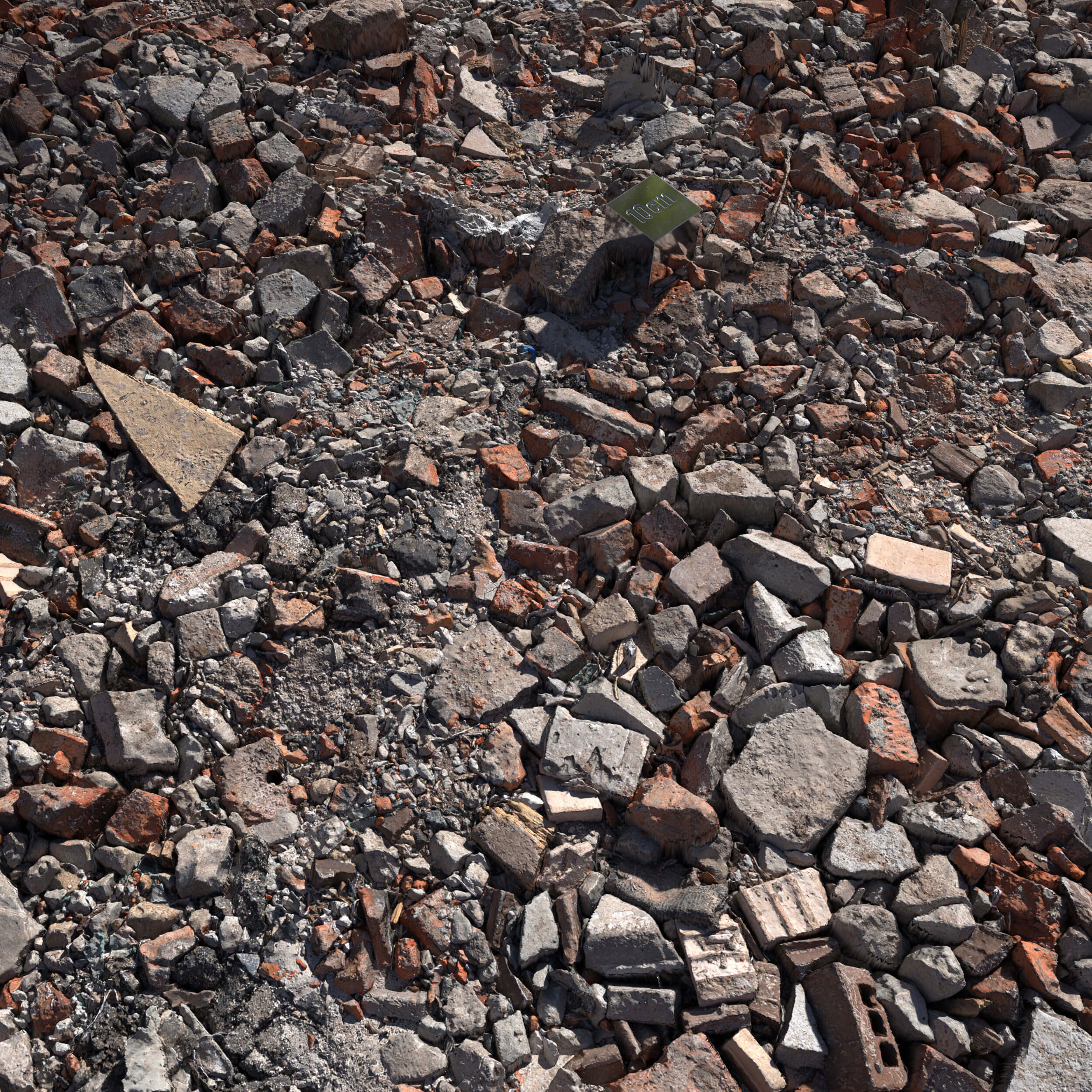 Surface Made of Construction Debris - 3D Model by Listudiio