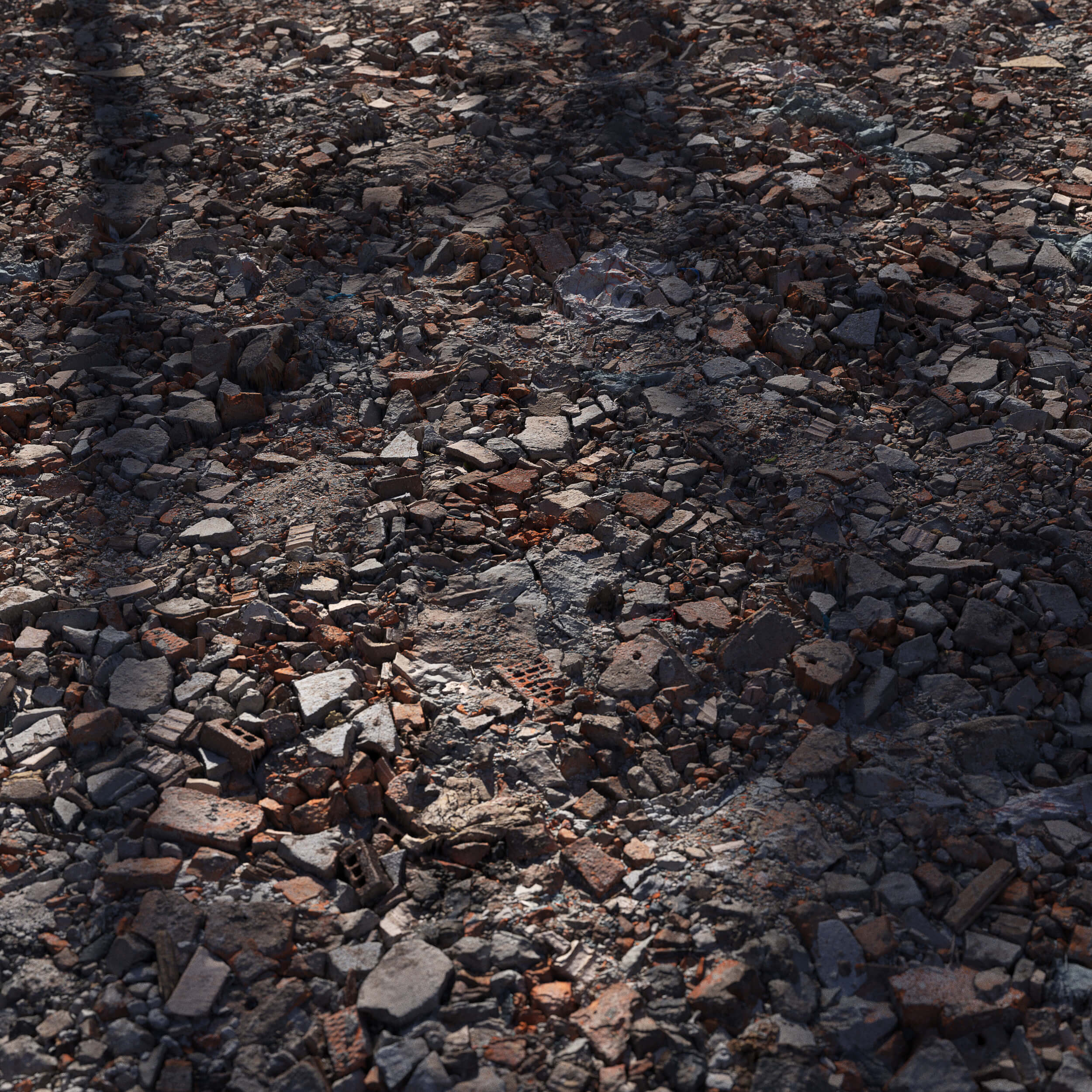 Surface Made of Construction Debris - 3D Model by Listudiio