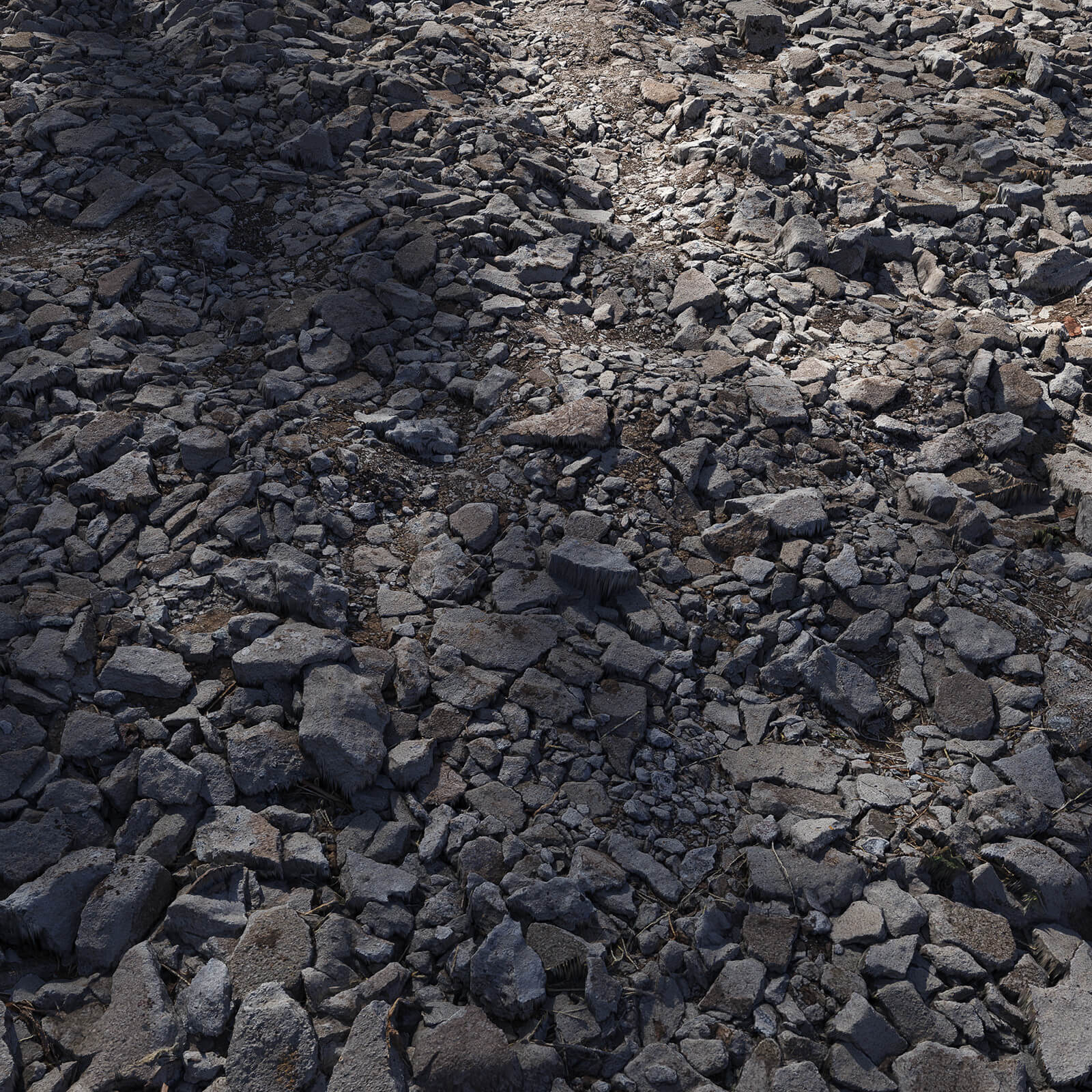 Surface of Concrete Debris - 3D Model by Listudiio