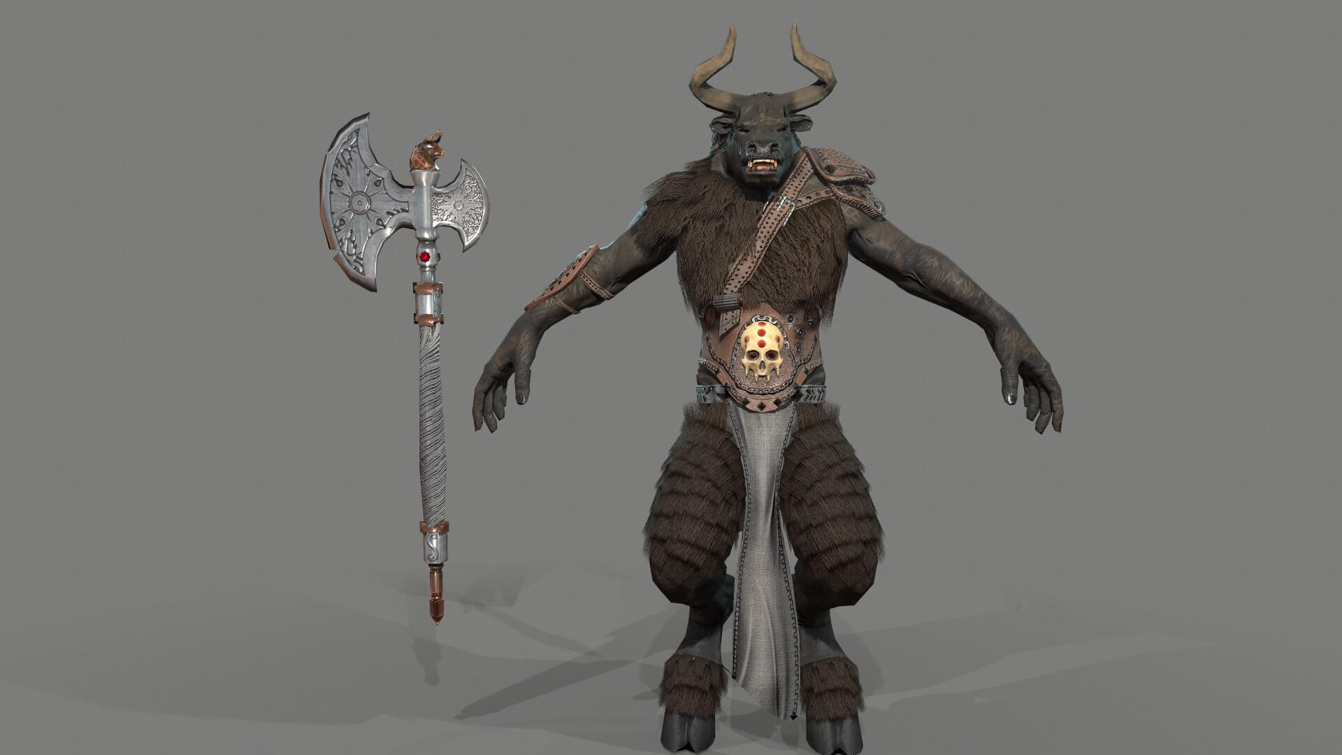 Minotaur 1 - 3D Model by LittleBirdy