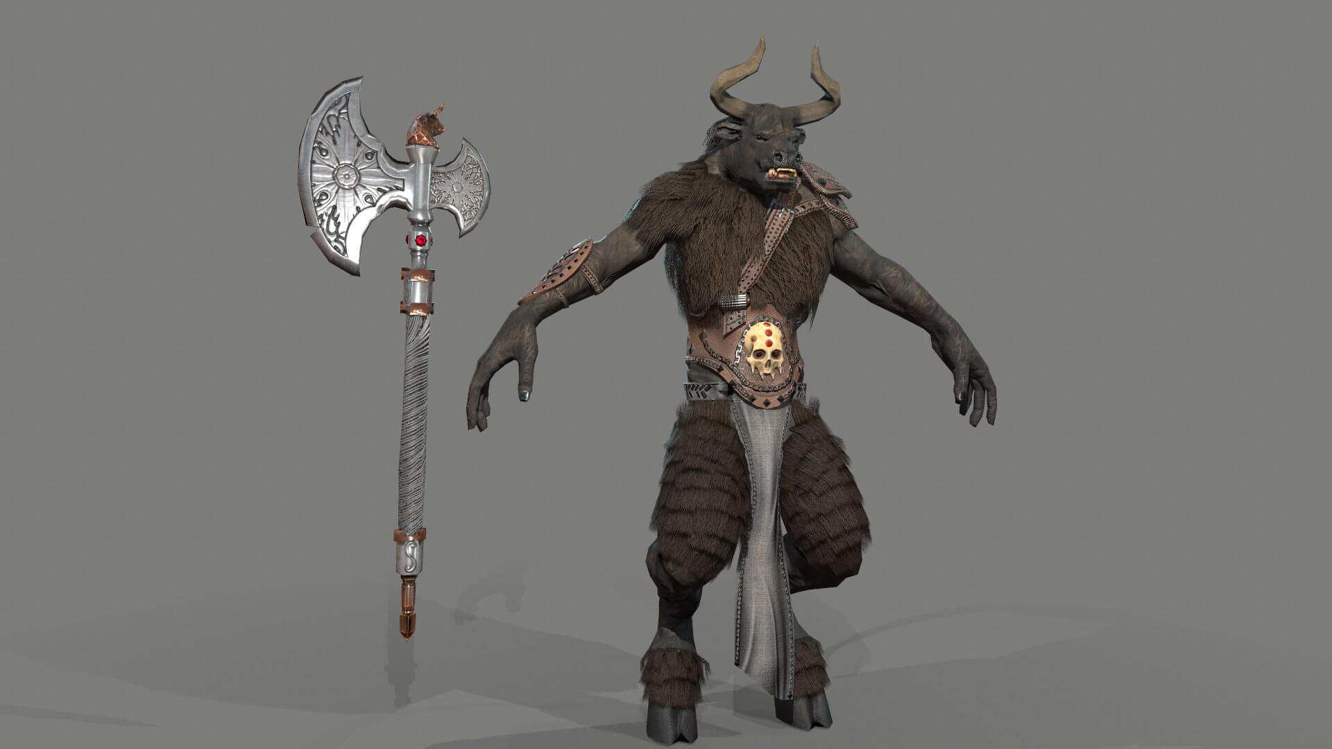 Minotaur 1 - 3D Model by LittleBirdy