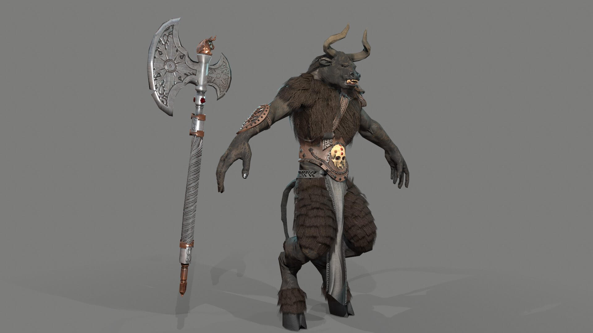 Minotaur 1 - 3D Model by LittleBirdy