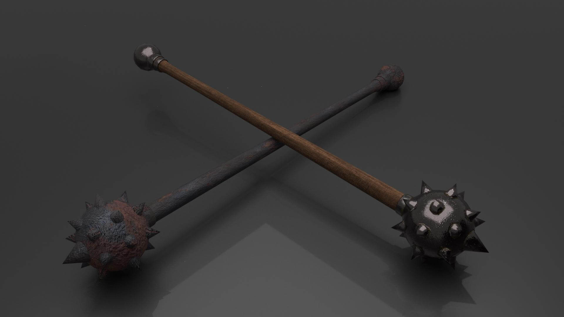 Warriors Mace - Free 3D Model by LittleOpenBox