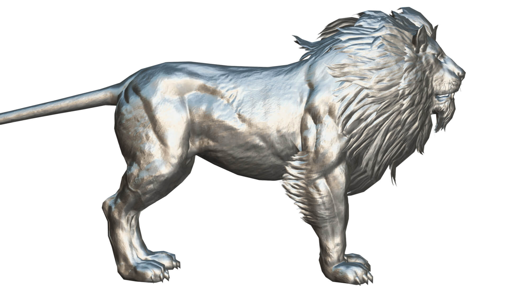 African Lion King Big Wild Cat Animal Mammal Panthera - 3D Model by ...