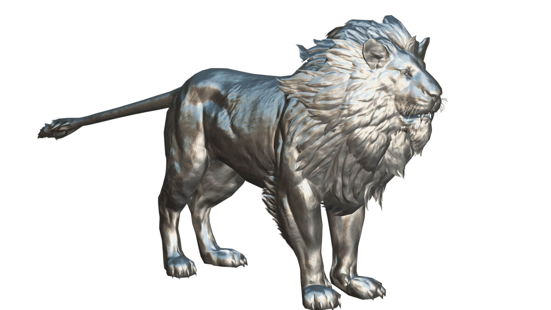 African Lion King Big Wild Cat Animal Mammal Panthera - 3D Model by ...