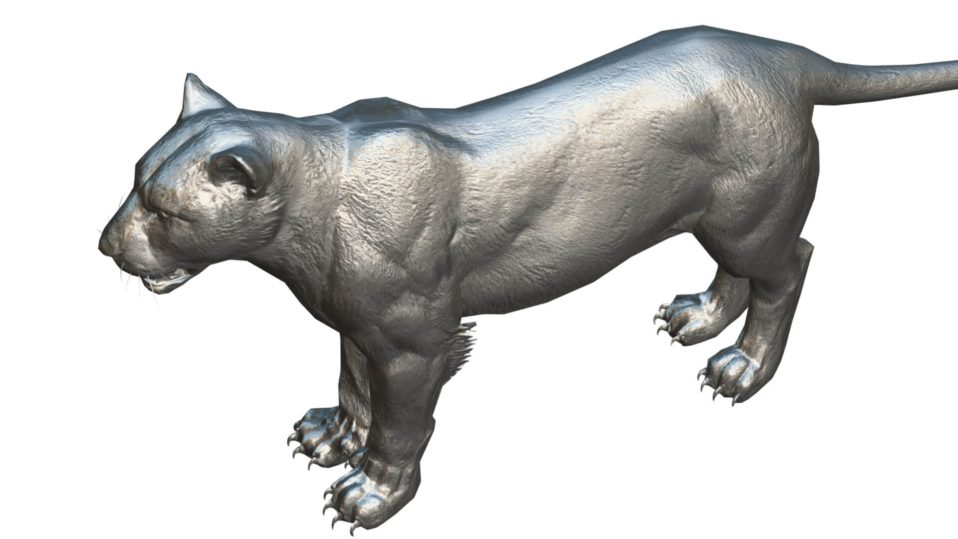 African Lioness Big Wild Cat Animal Mammal Panthera - 3D Model by ...