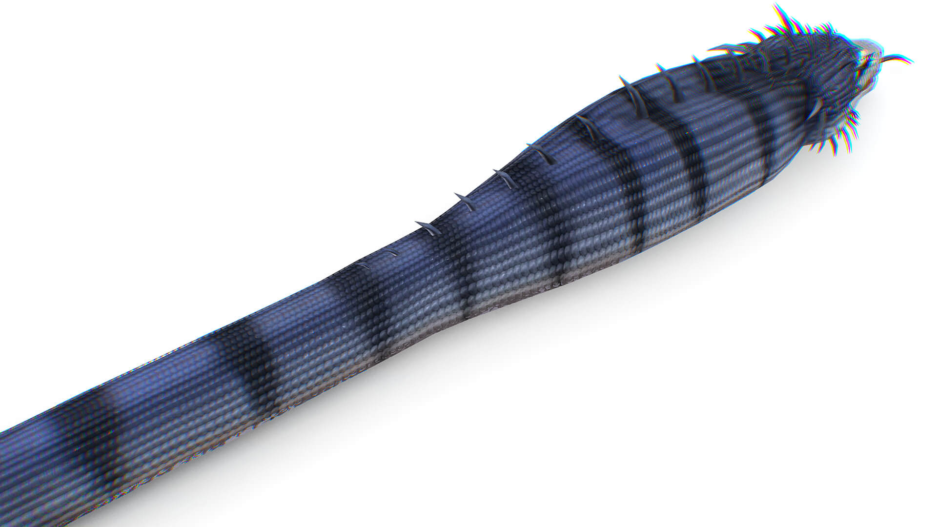 Anaconda Blue Snack Python King Cobra Monster 3D Model by LiveBook3D