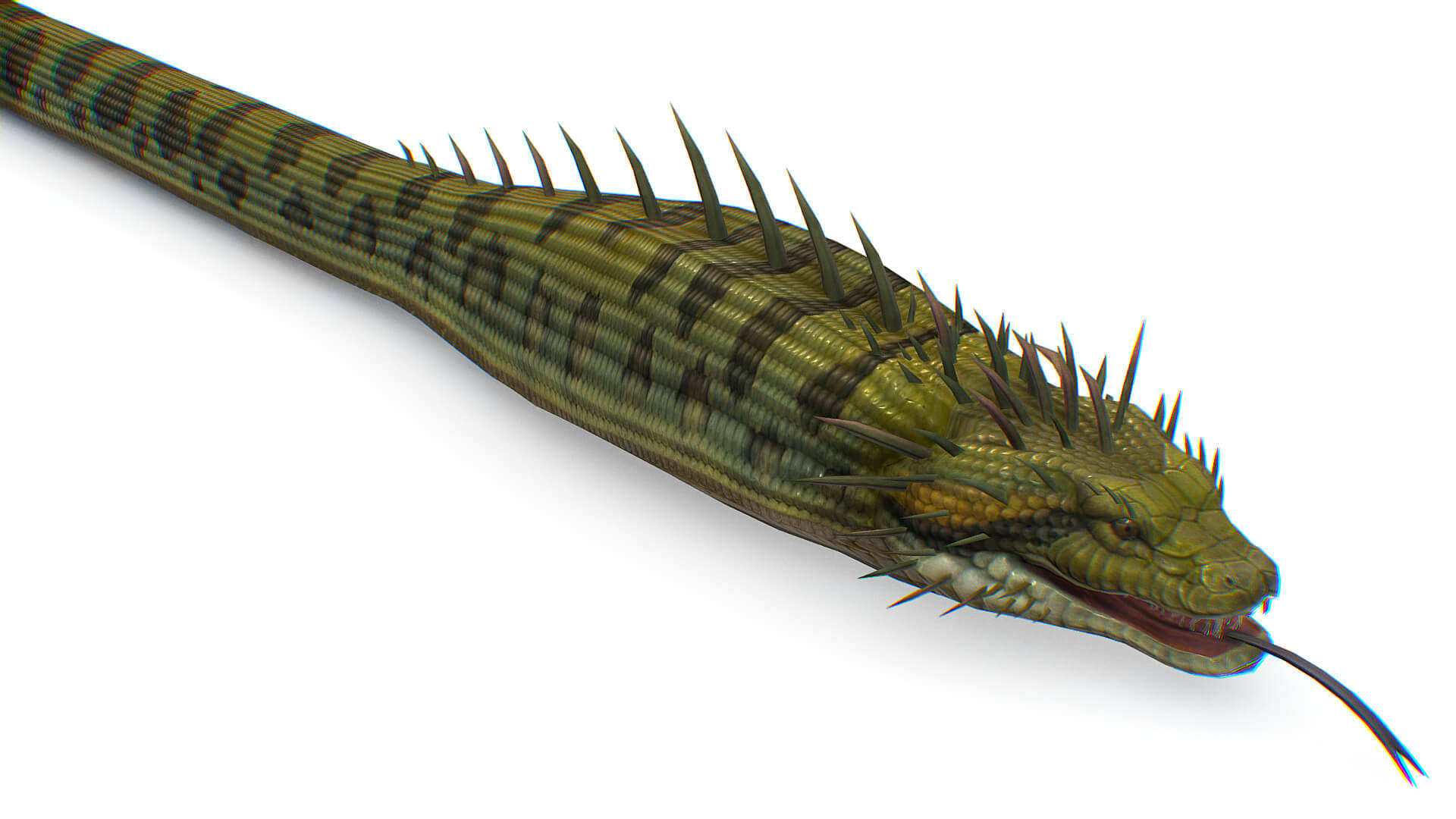 Anaconda Green Snake Python King Cobra Monster - 3D Model by LiveBook3D