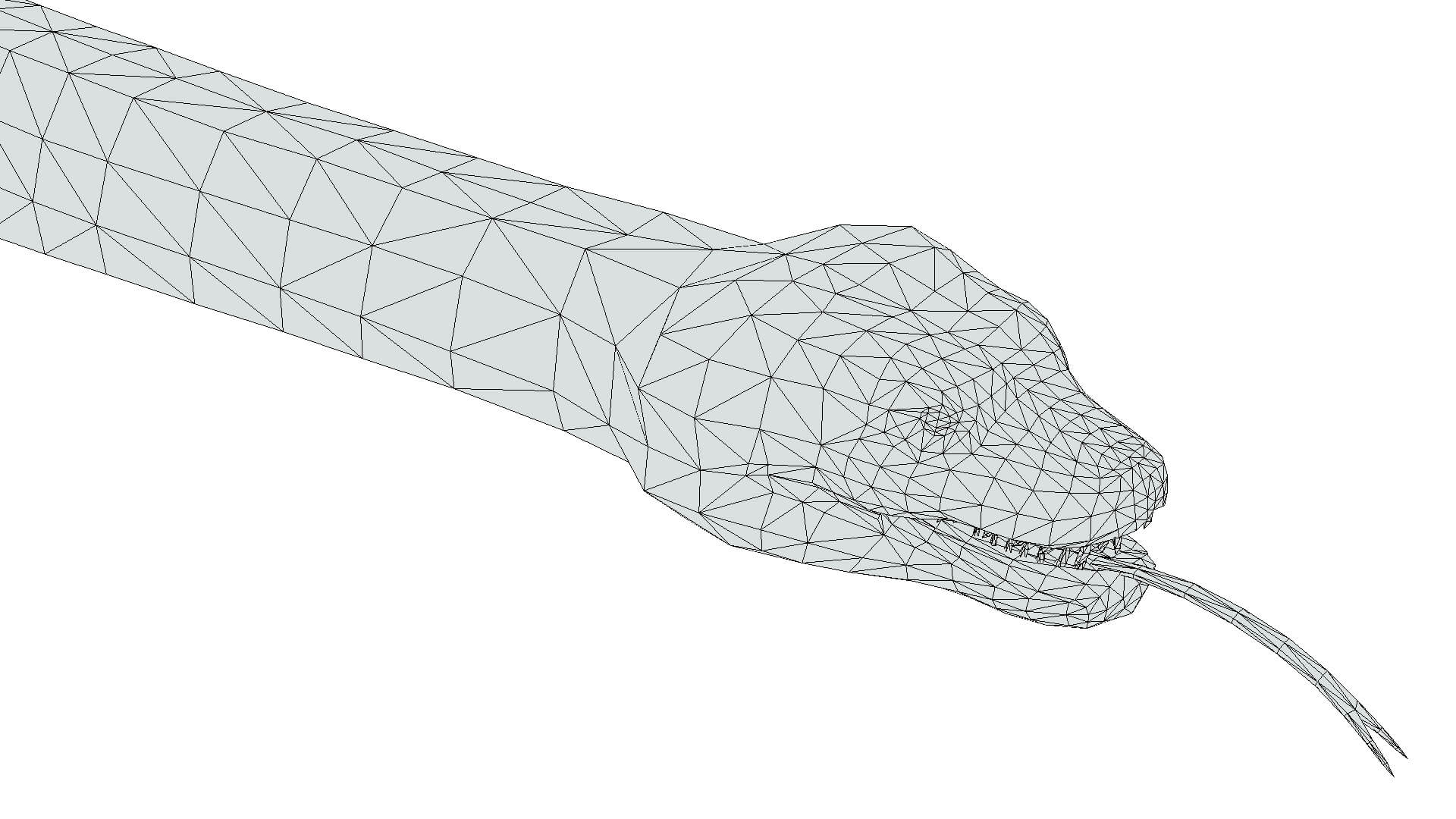 Anaconda Yellow Snake Python King Cobra Monster - 3D Model by LiveBook3D