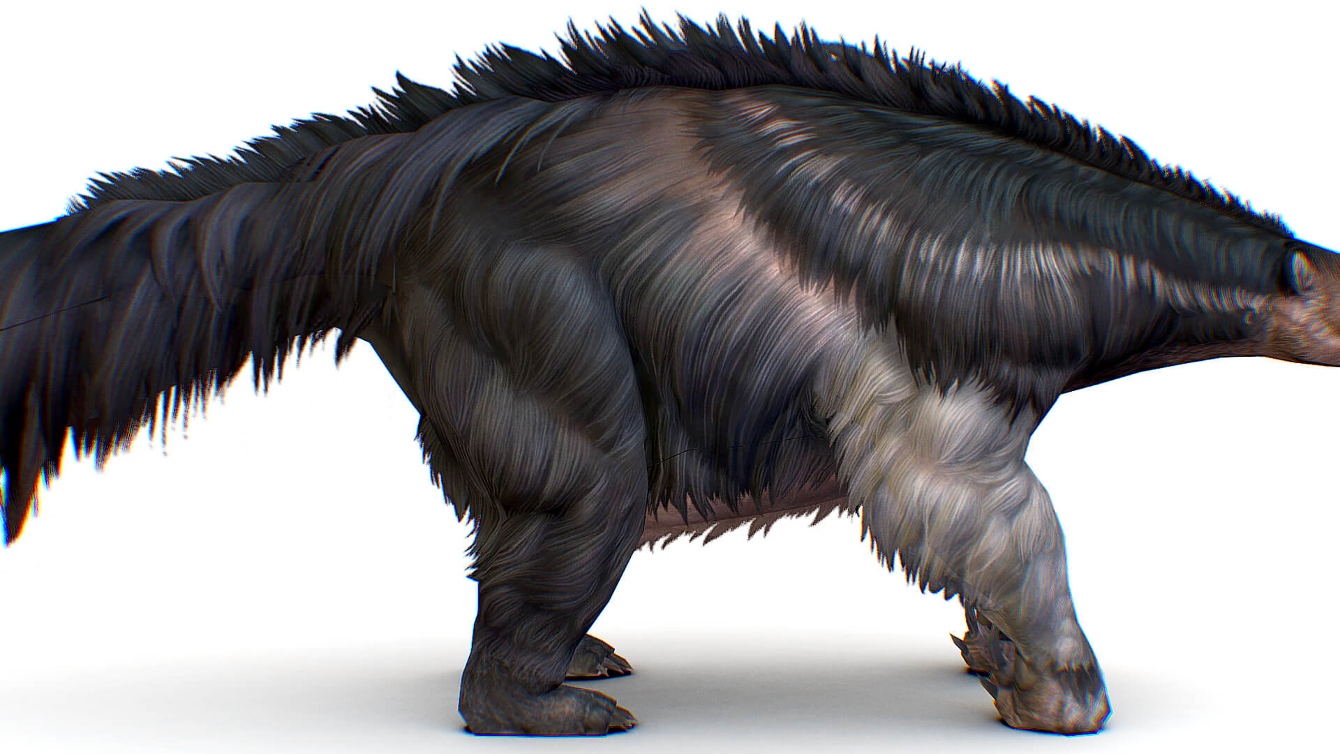Anteater Giant Animal Wild Mammal Myrmecophagidae - 3D Model by LiveBook3D