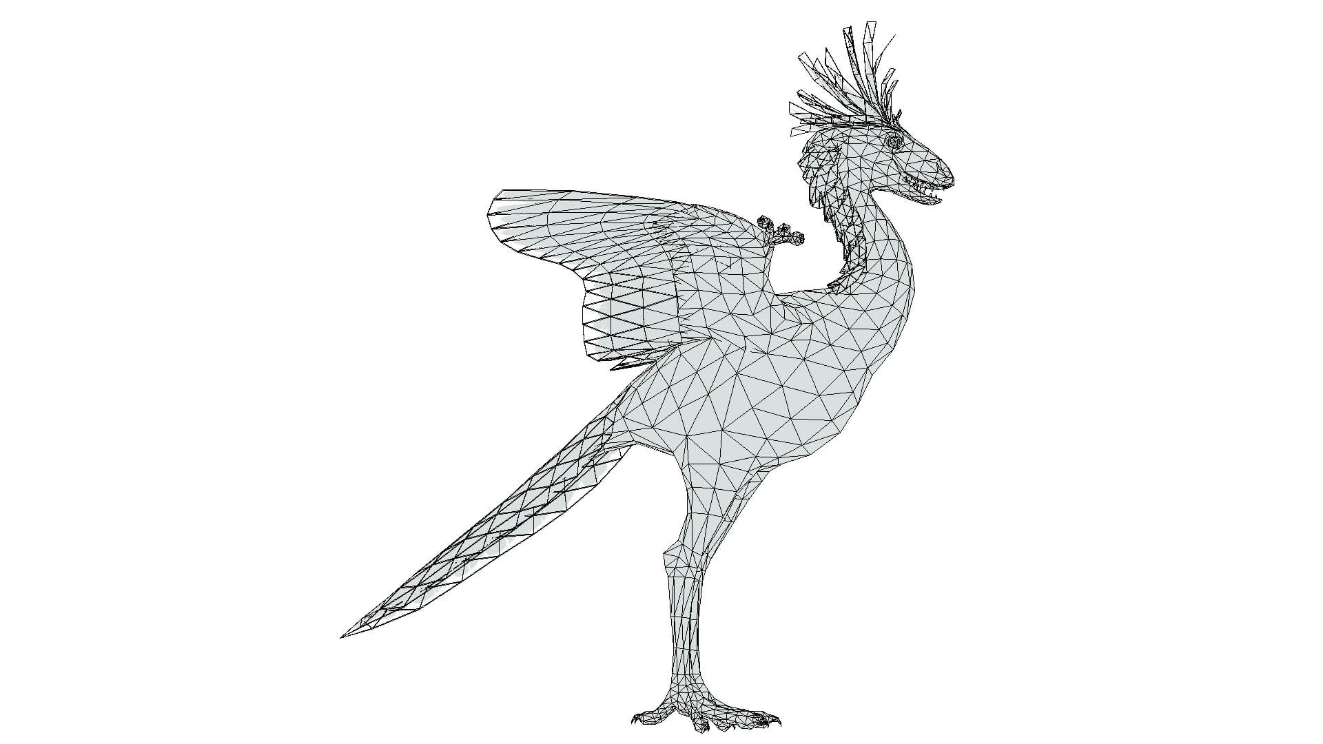 Archaeopteryx Archae Bird Dinosaur Urvogel Creature - 3D Model by ...