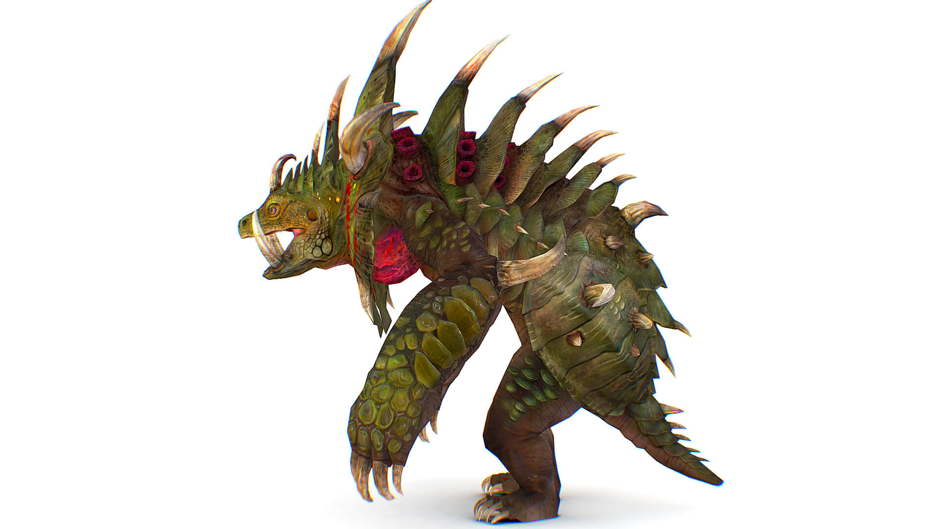 Armadillo Dinosaur Reptile Monster Lizard Game Boss - 3D Model by ...
