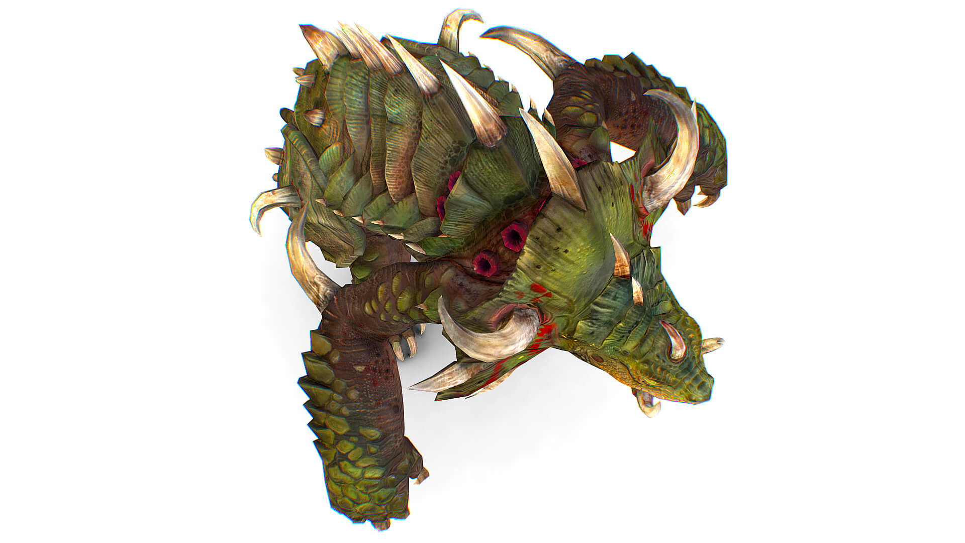 Armadillo Dinosaur Reptile Monster Lizard Game Boss - 3D Model by ...