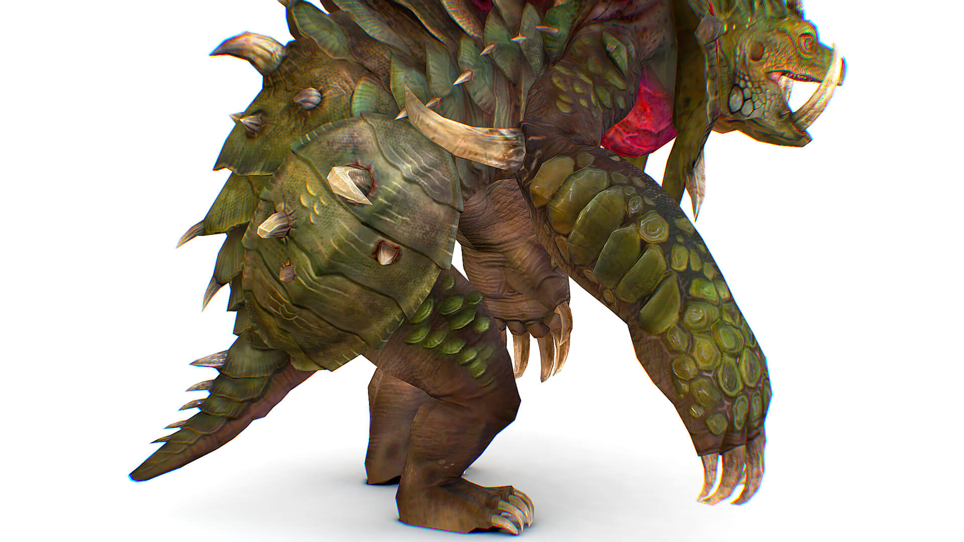 Armadillo Dinosaur Reptile Monster Lizard Game Boss - 3D Model by ...