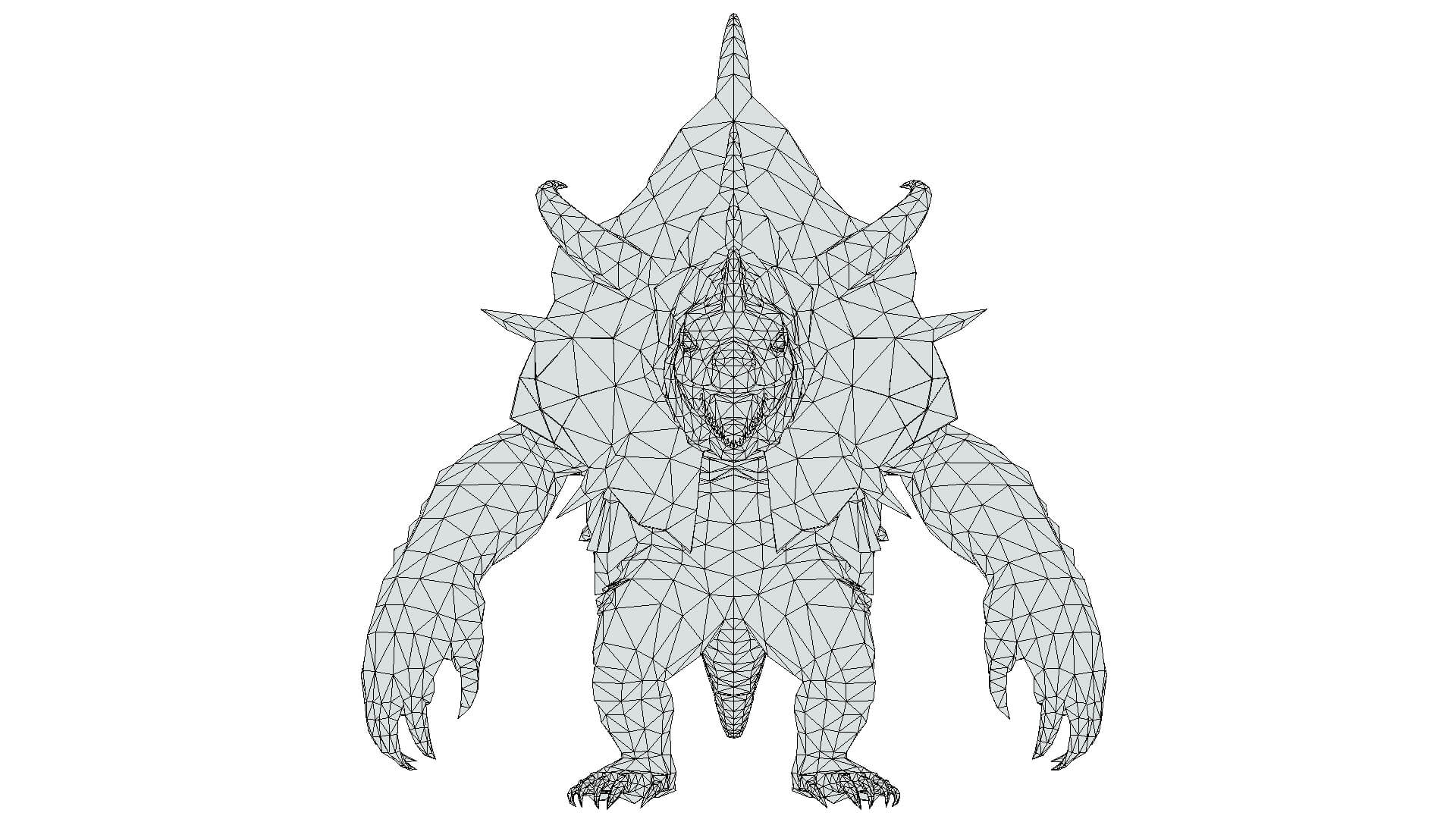 Armadillo Dinosaur Reptile Monster Lizard Game Boss - 3D Model by ...