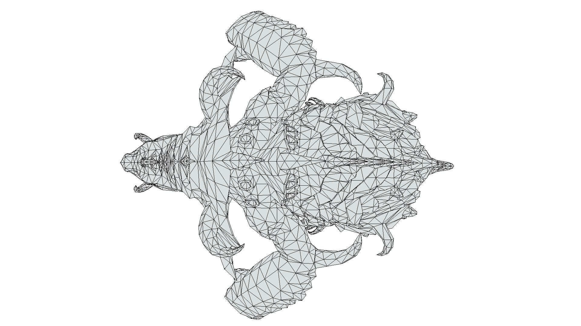 Armadillo Dinosaur Reptile Monster Lizard Game Boss - 3D Model by ...