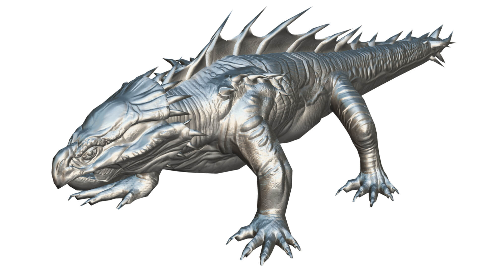 Varan Comodo Dragon Lizard Monster Creature Animal Reptile - 3D Model ...