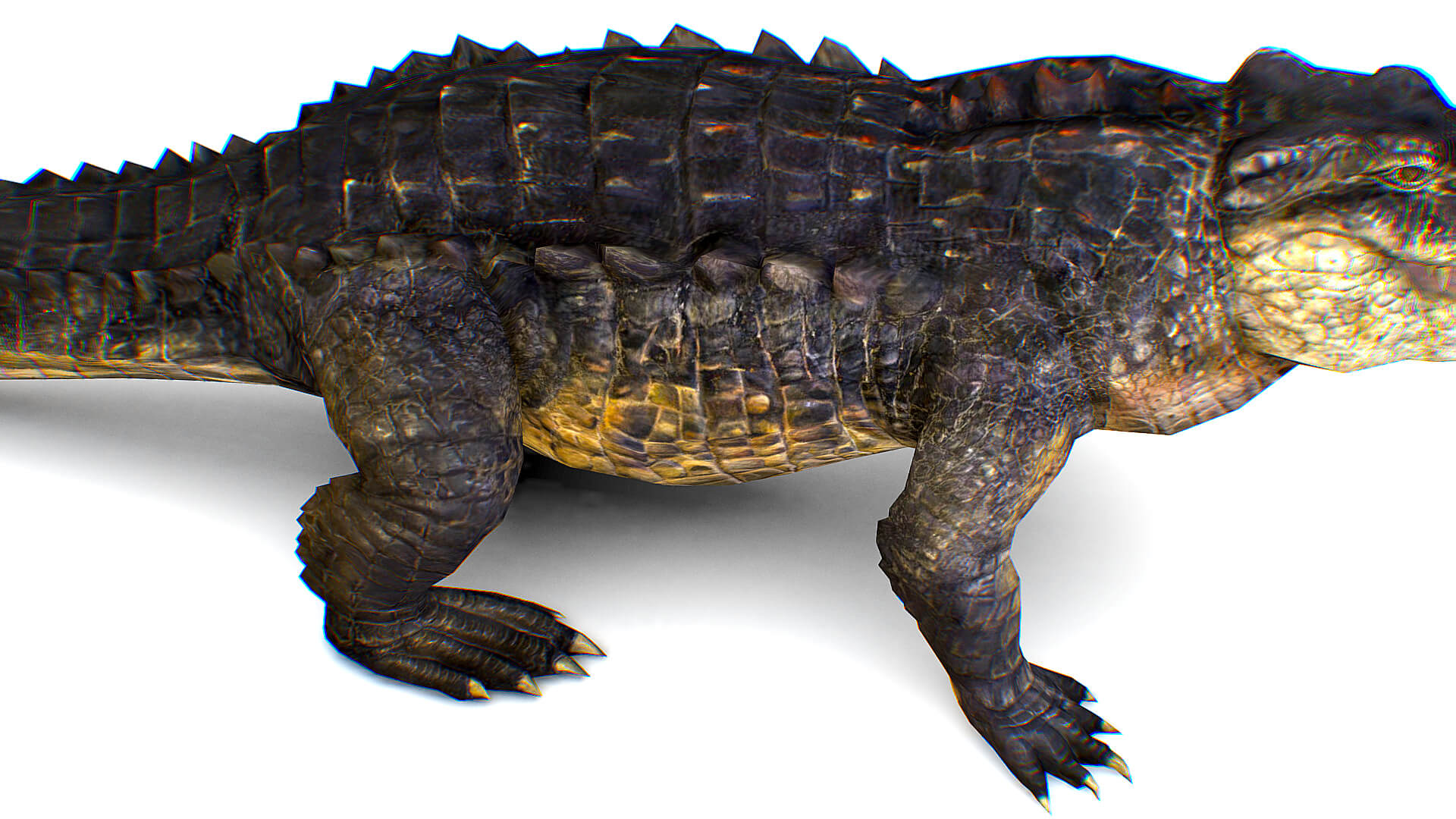 Crocodile Reptile Lizard Monster Alligator Animal - 3D Model by LiveBook3D