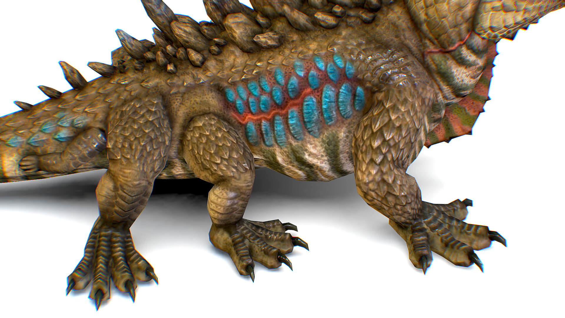 Basilisk Lizard Monster Creature Animal Reptile - 3D Model by LiveBook3D