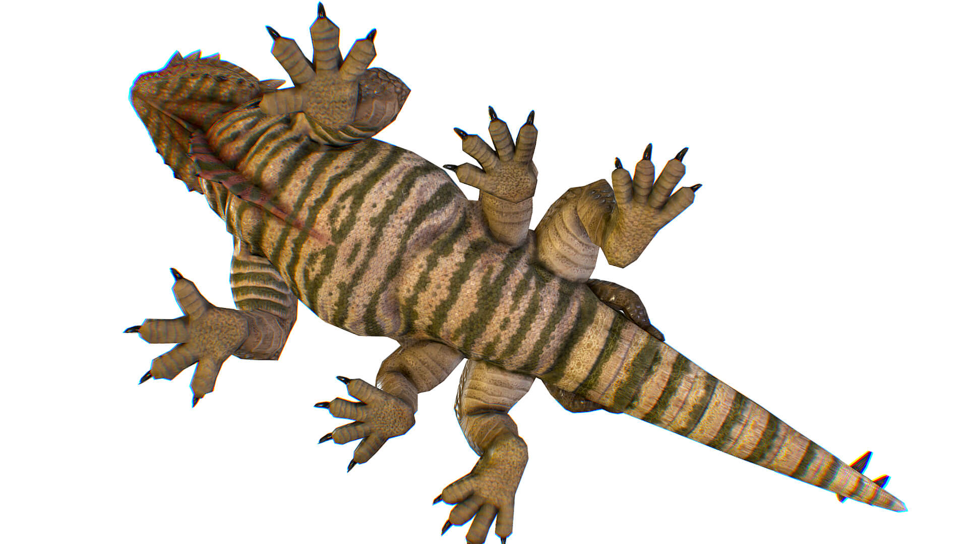 Basilisk Lizard Monster Creature Animal Reptile - 3D Model by LiveBook3D