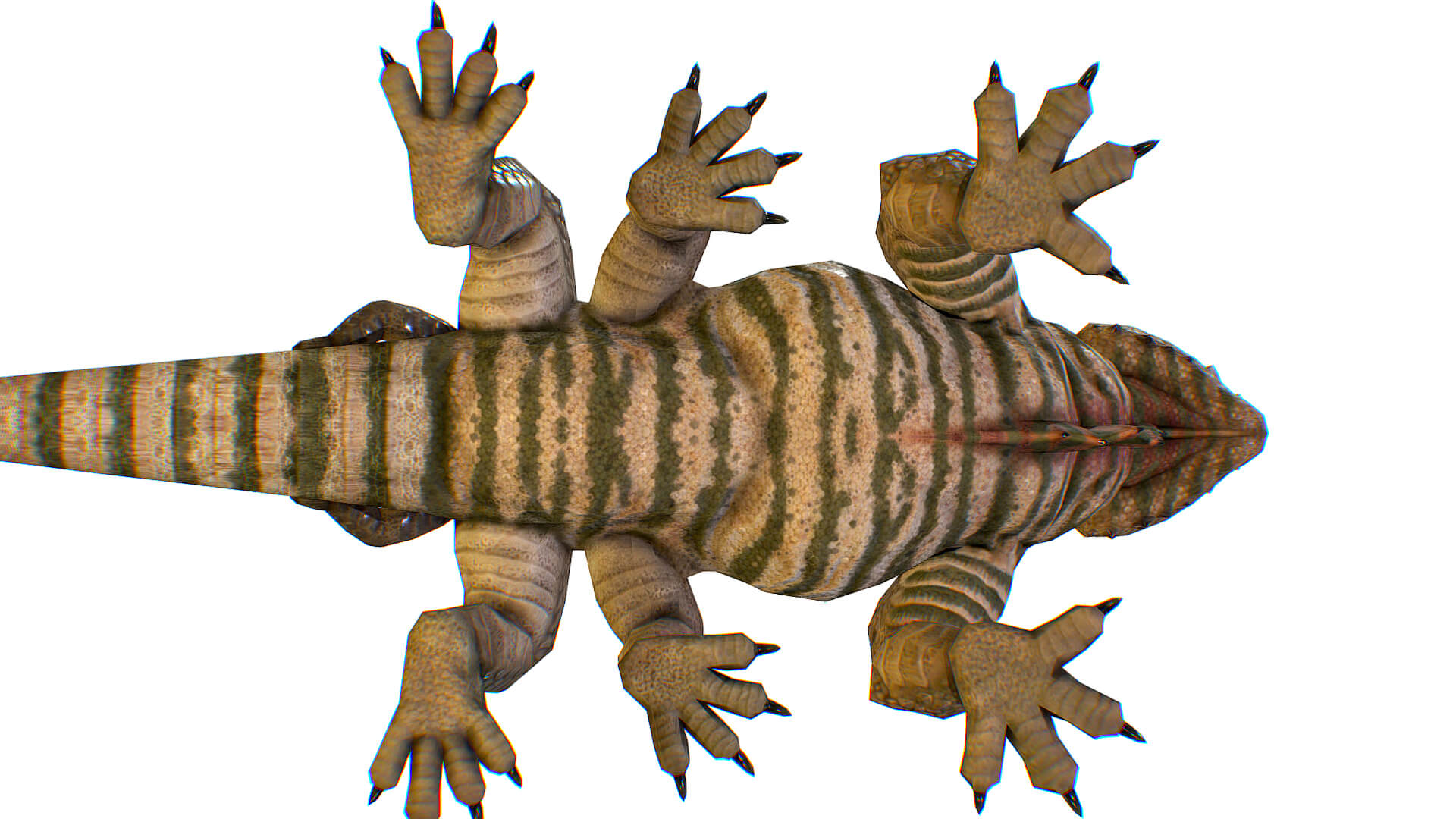 Basilisk Lizard Monster Creature Animal Reptile - 3D Model by LiveBook3D