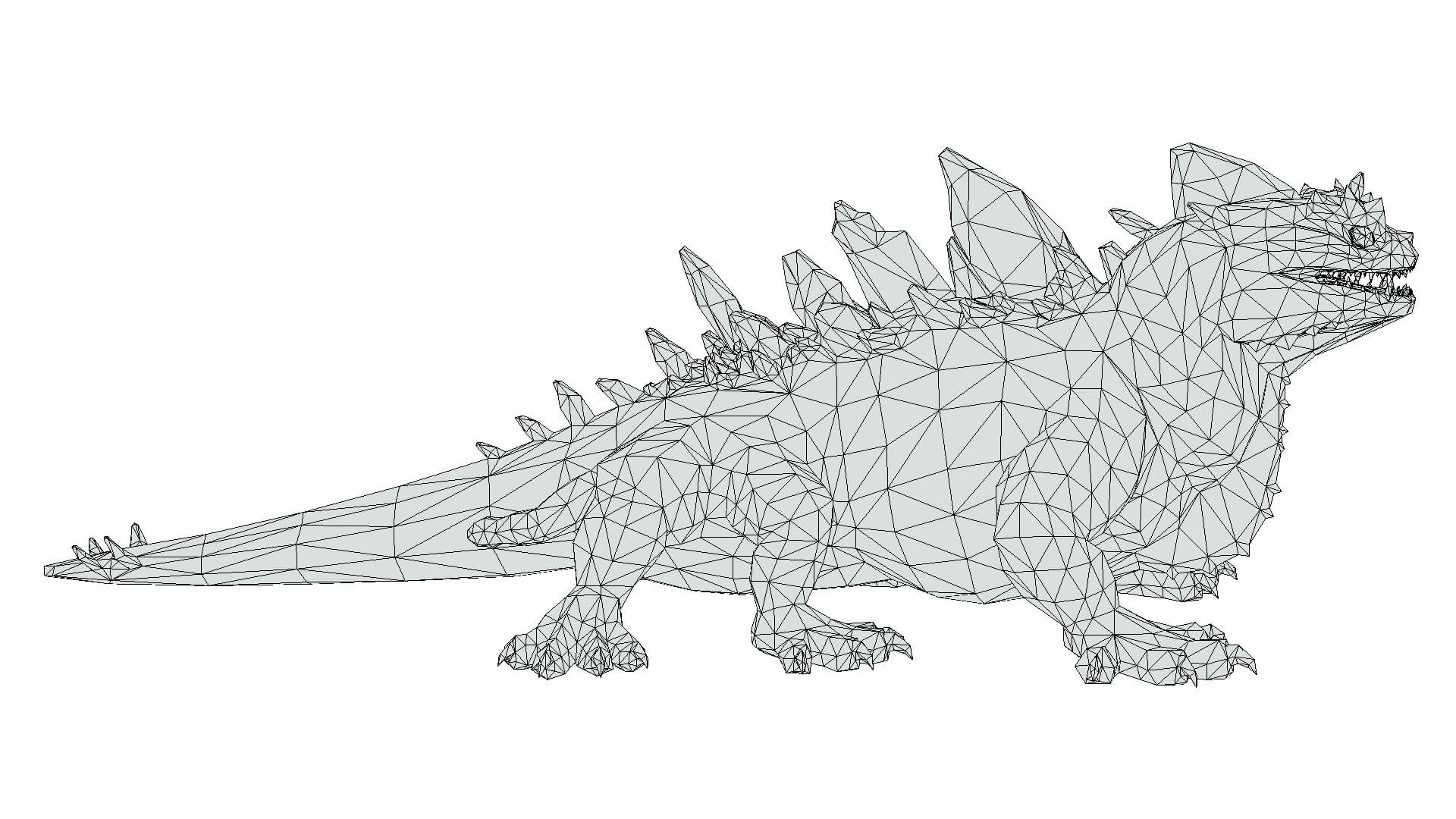 Basilisk Lizard Monster Creature Animal Reptile - 3D Model by LiveBook3D