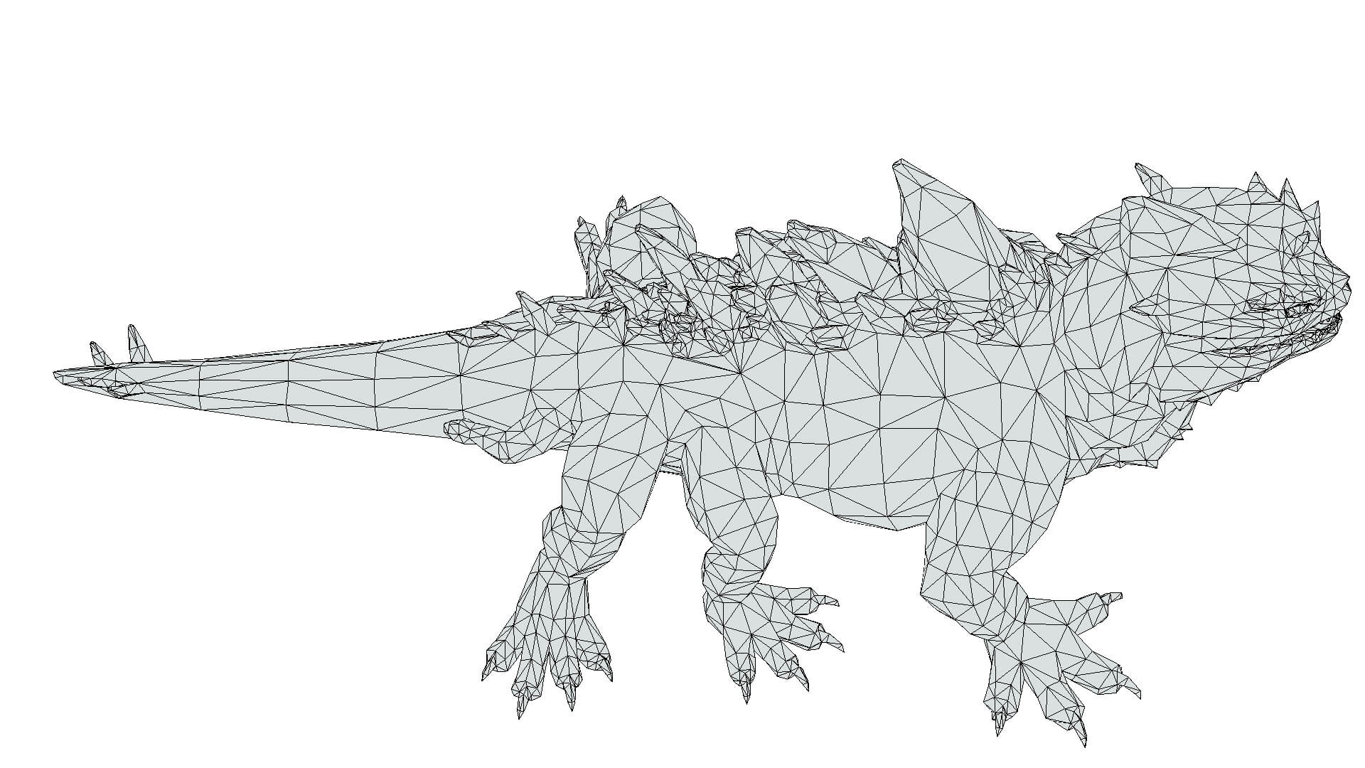 Basilisk Lizard Monster Creature Animal Reptile - 3D Model by LiveBook3D