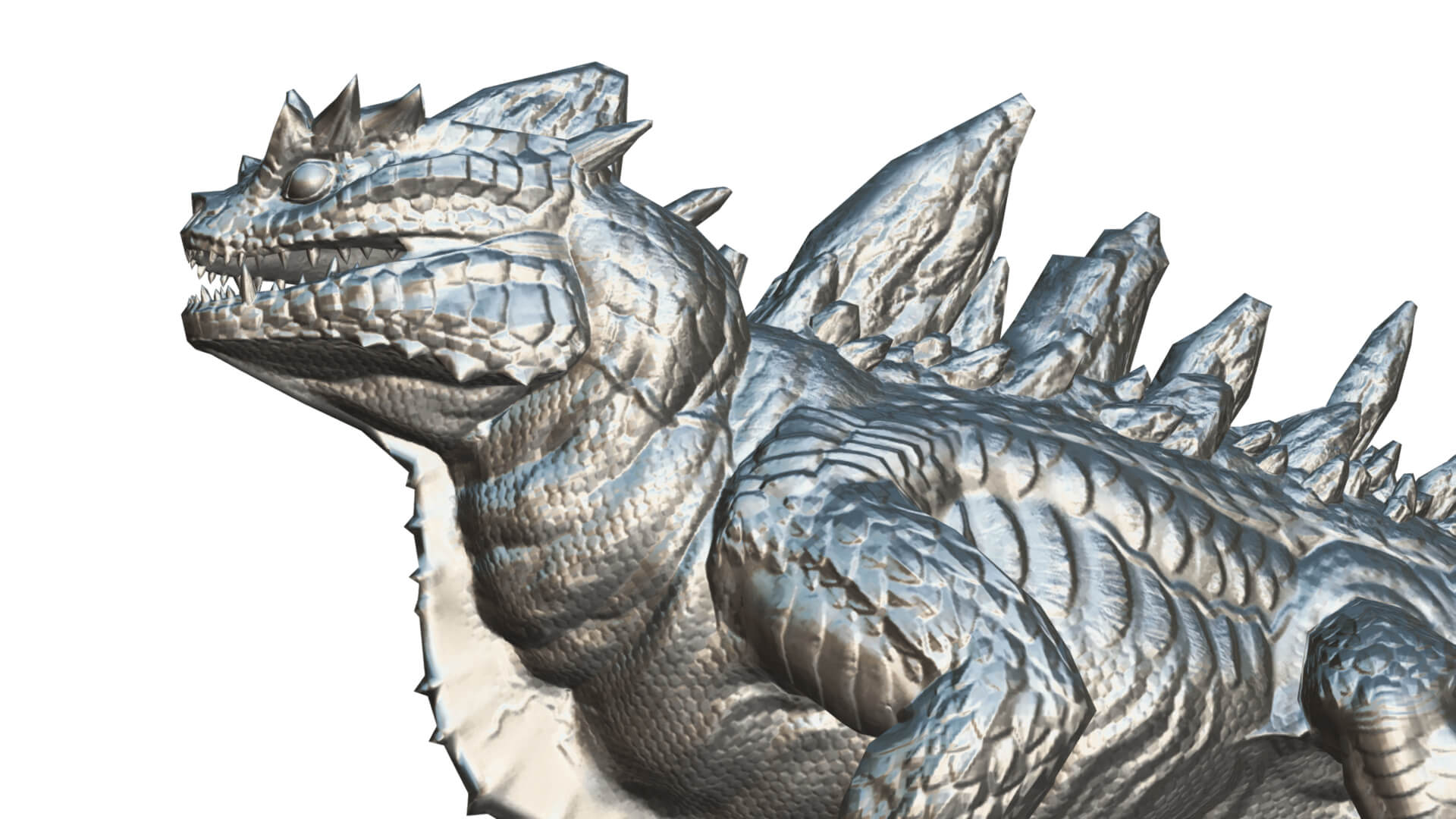 Basilisk Lizard Monster Creature Animal Reptile - 3D Model by LiveBook3D