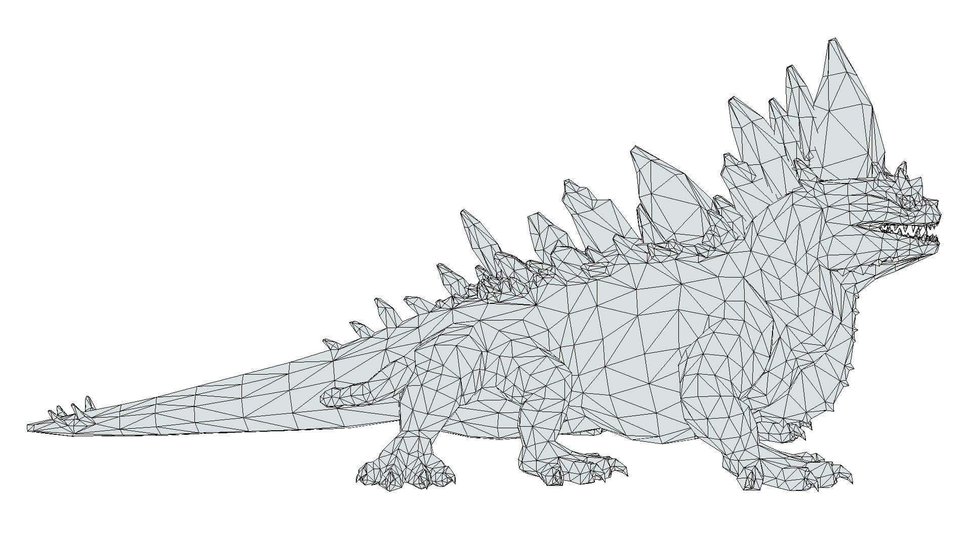 Basilisk Red Fire Lizard Monster Creature Animal Reptile - 3D Model by ...