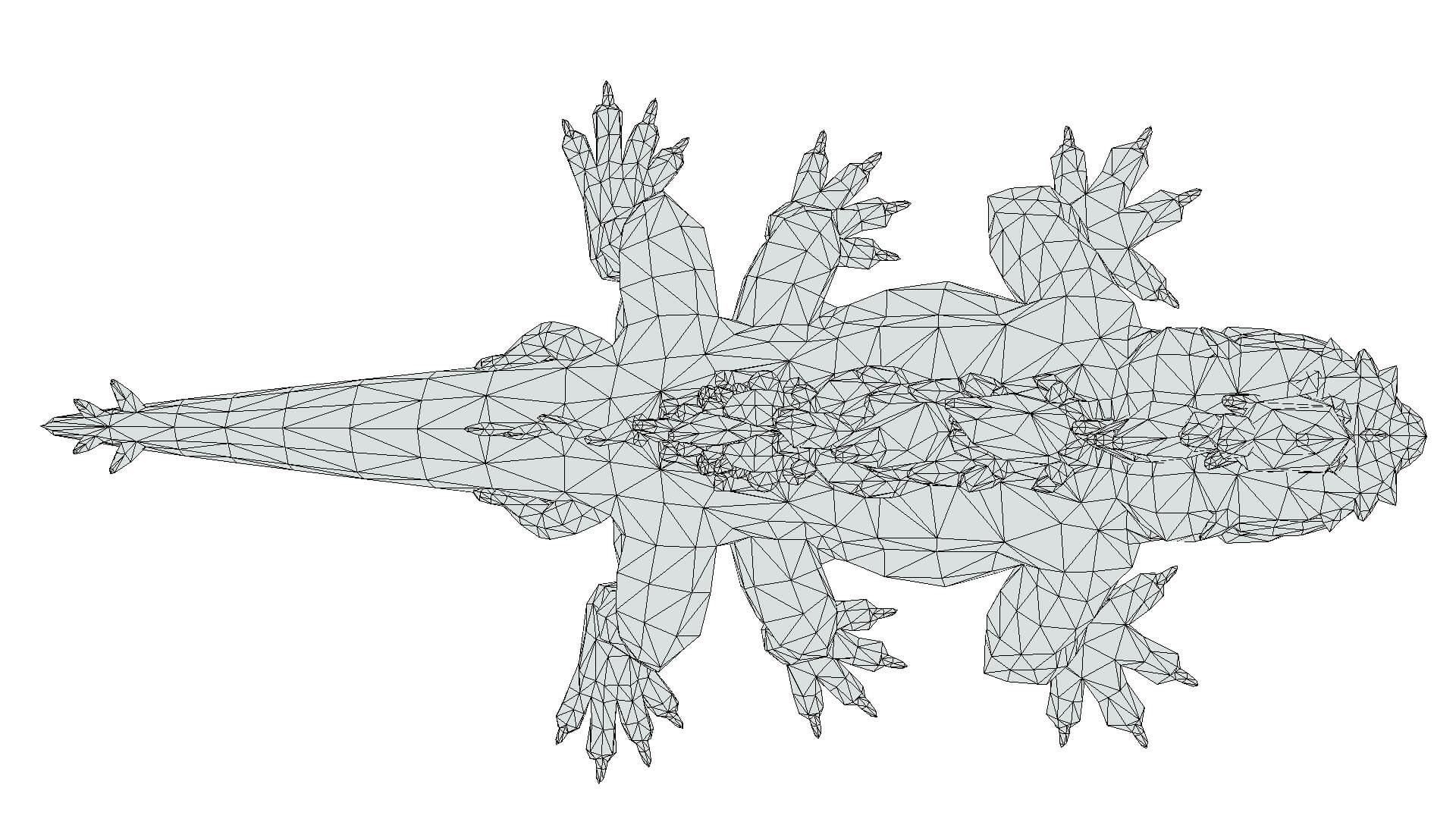 Basilisk Red Fire Lizard Monster Creature Animal Reptile - 3D Model by ...