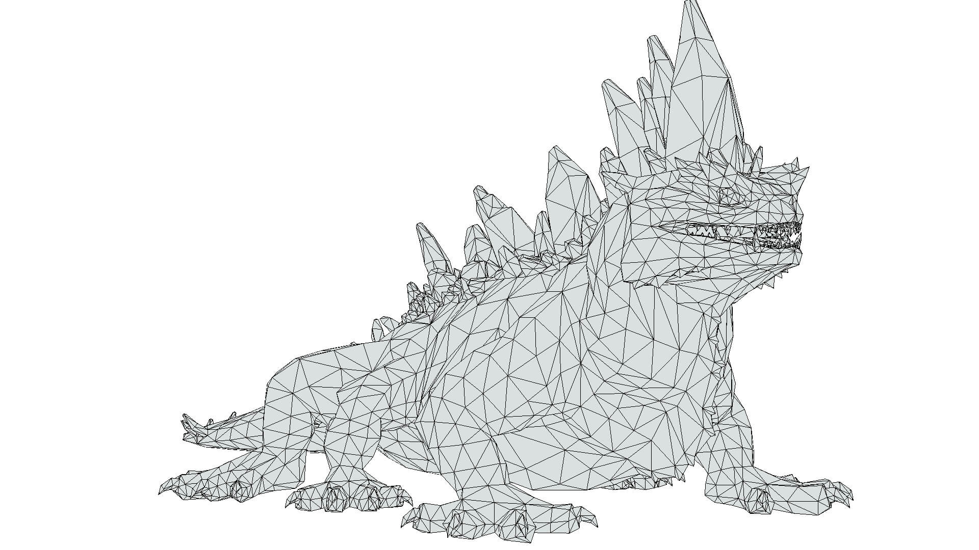 Basilisk Red Fire Lizard Monster Creature Animal Reptile - 3D Model by ...