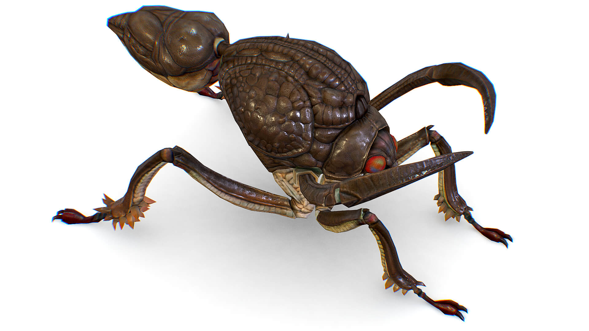Big Insect Monster Mutant Ant Animal Beetle - 3D Model by LiveBook3D