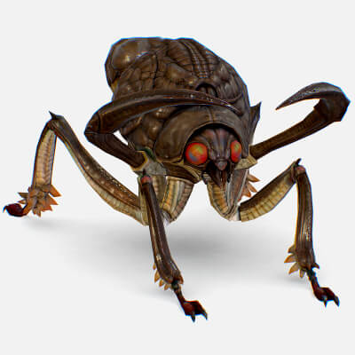 Big Insect Monster Mutant Ant Animal Beetle - 3D Model by LiveBook3D