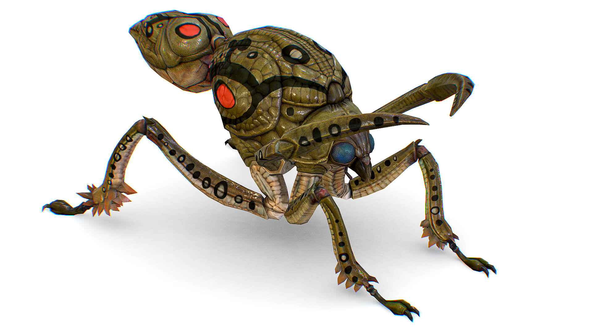 Big Insect Monster Mutant Ant Animal Beetle - 3D Model by LiveBook3D