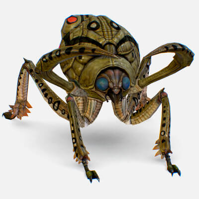 Big Insect Monster Mutant Ant Animal Beetle - 3D Model by LiveBook3D