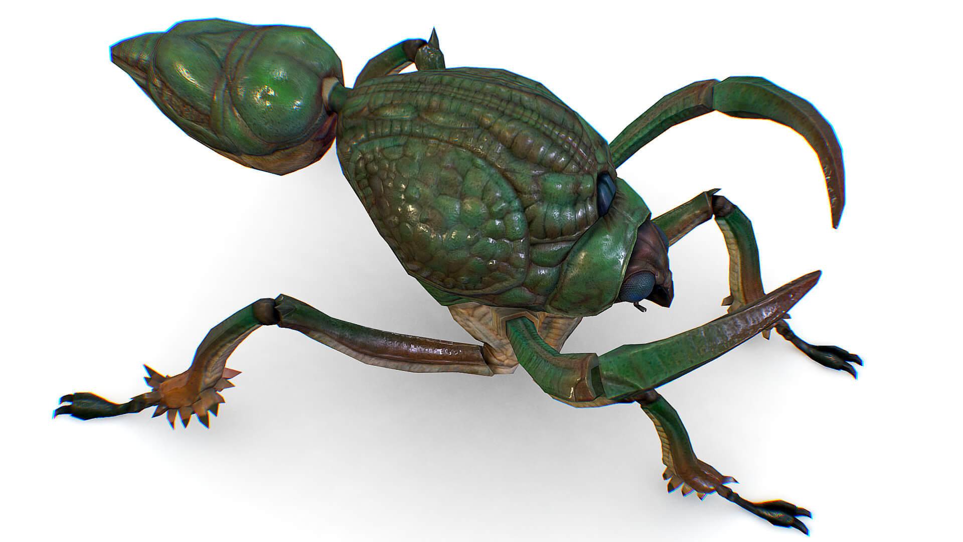 Big Insect Monster Mutant Ant Animal Beetle - 3D Model by LiveBook3D