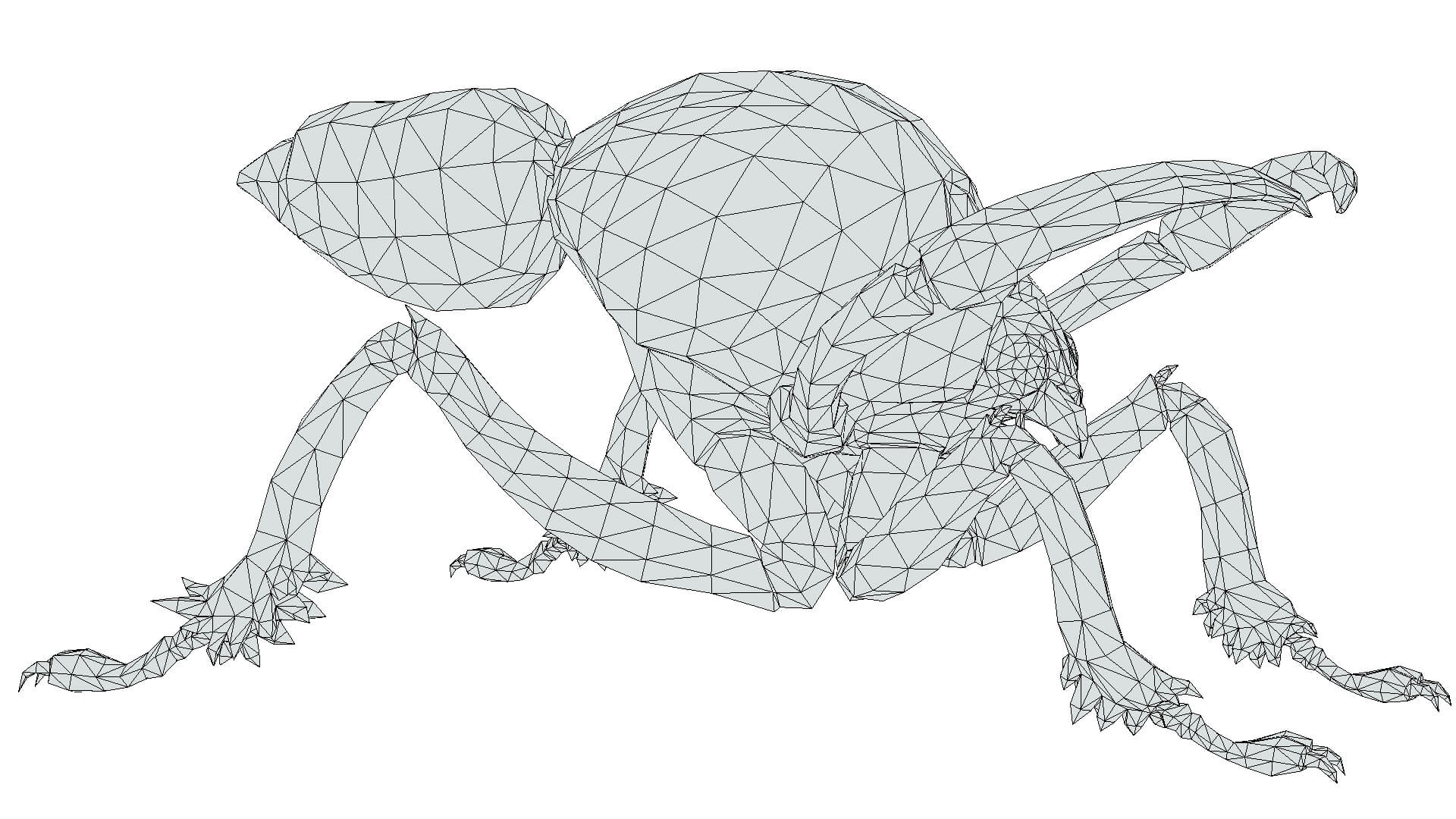 Big Insect Monster Mutant Ant Animal Beetle - 3D Model by LiveBook3D