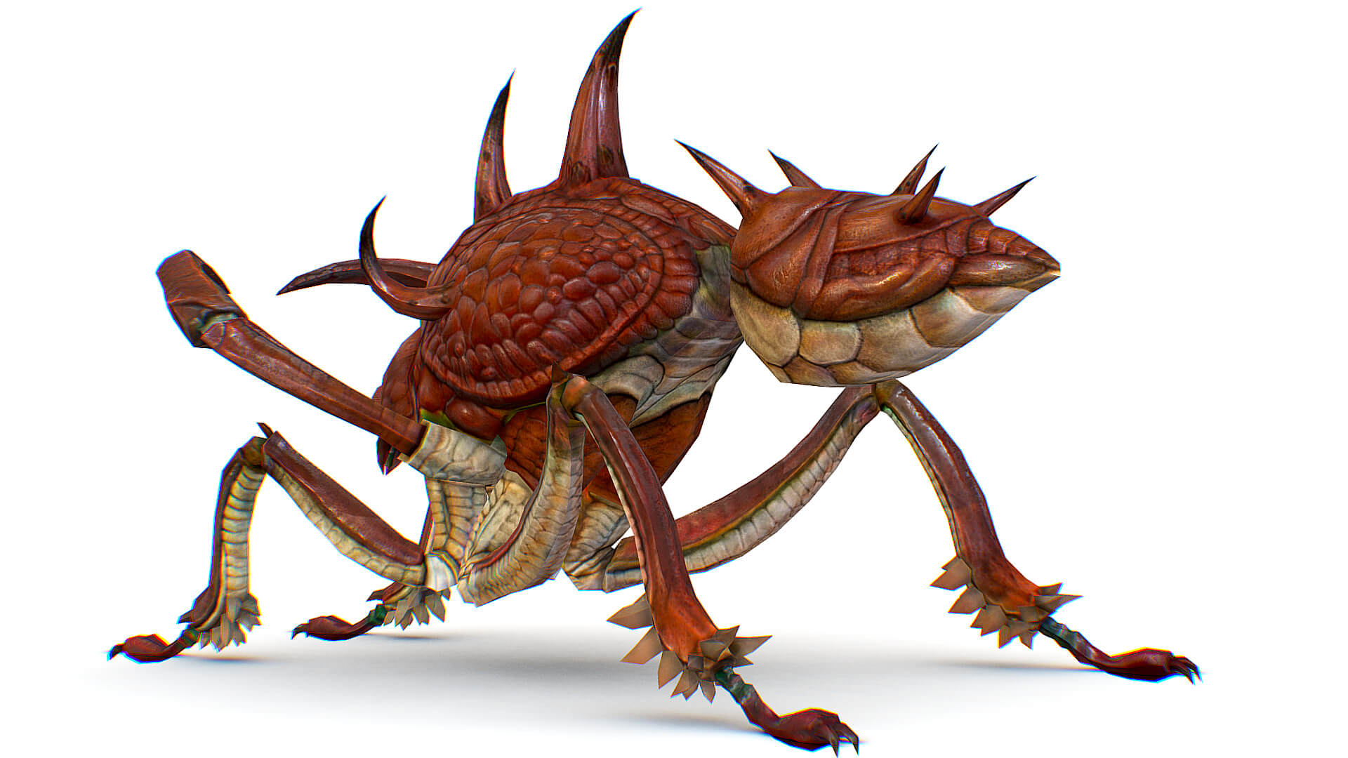 Big Insect Monster Mutant Ant Beetle - 3D Model by LiveBook3D
