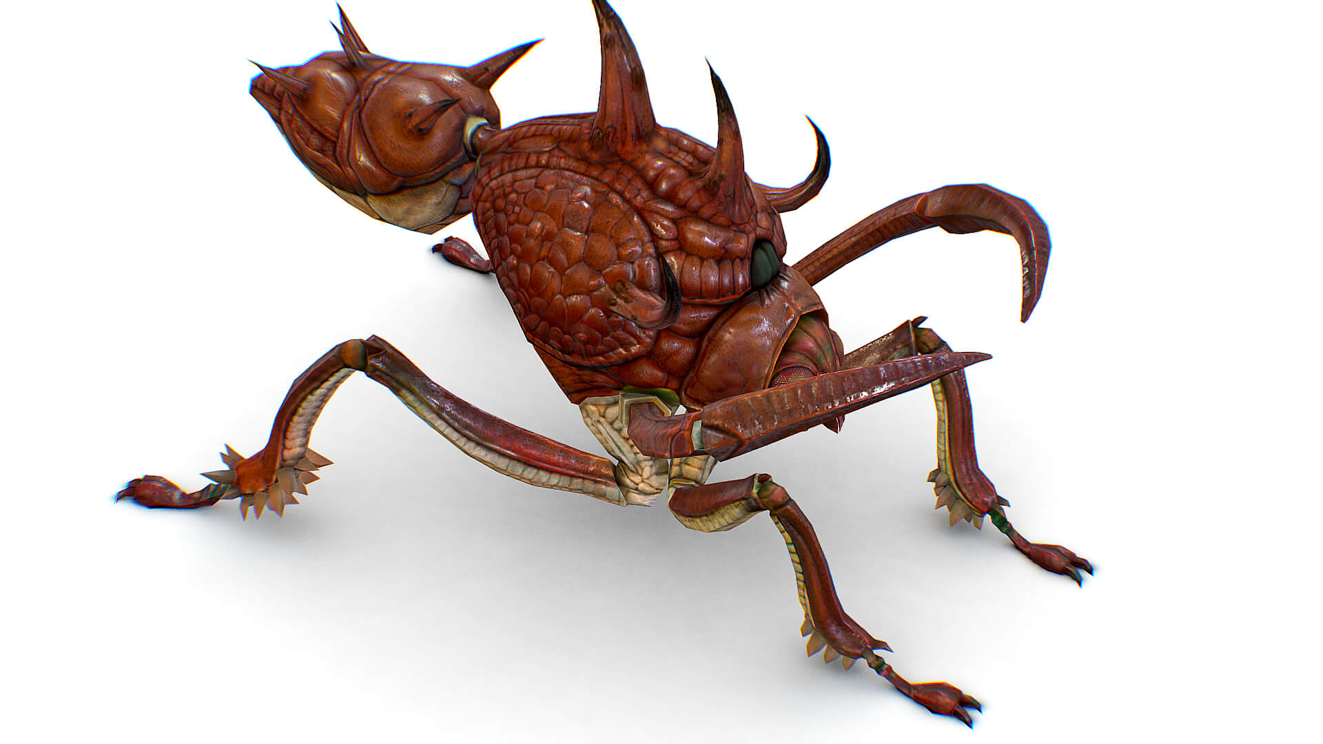 Big Insect Monster Mutant Ant Beetle - 3D Model by LiveBook3D
