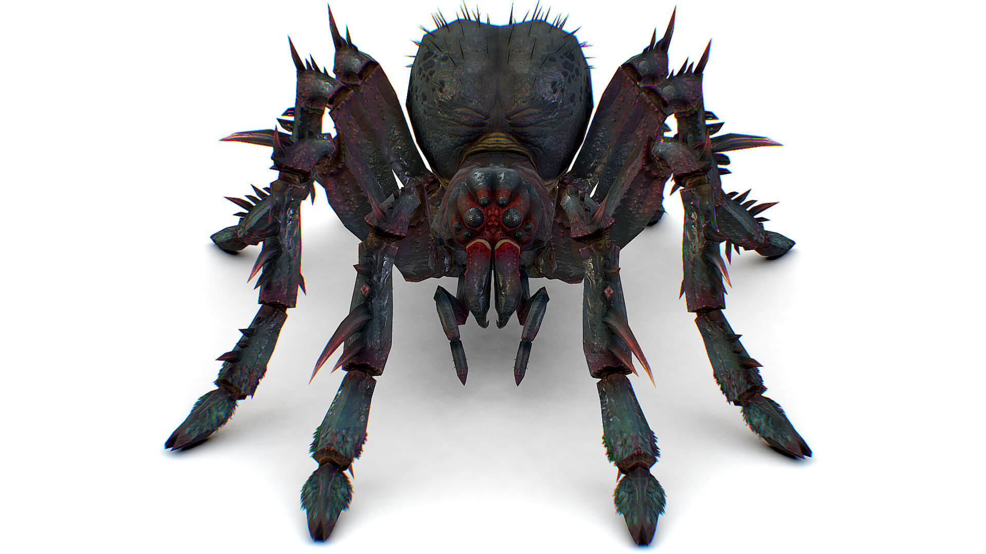 Black Fantasy Spider Monster Creature Giant Arachnid - 3D Model by ...